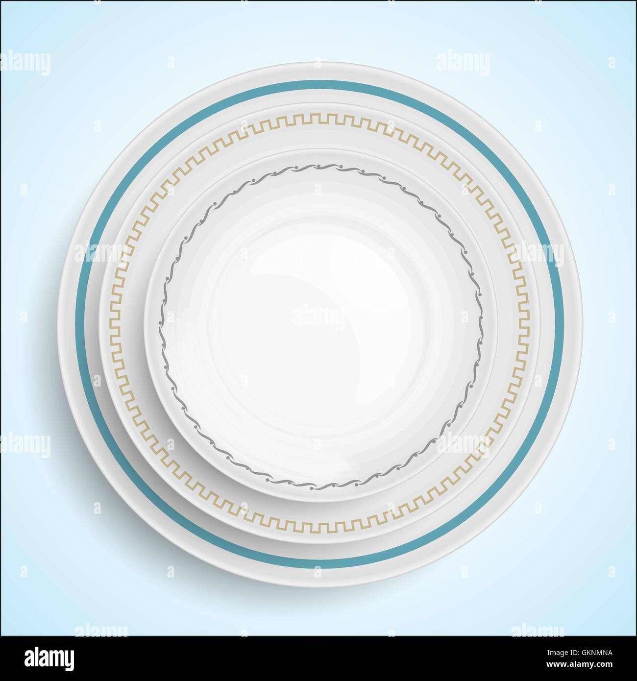 Plate piles Stock Vector Images - Alamy