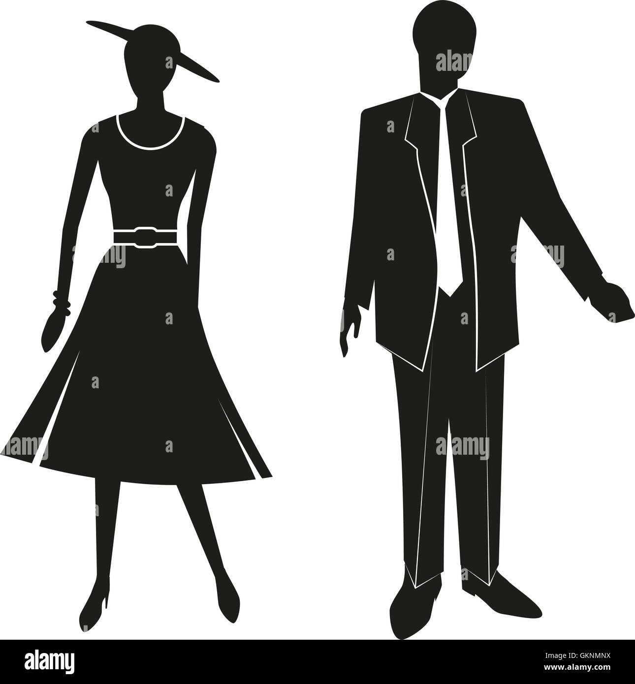 Man and woman Stock Vector Image & Art - Alamy