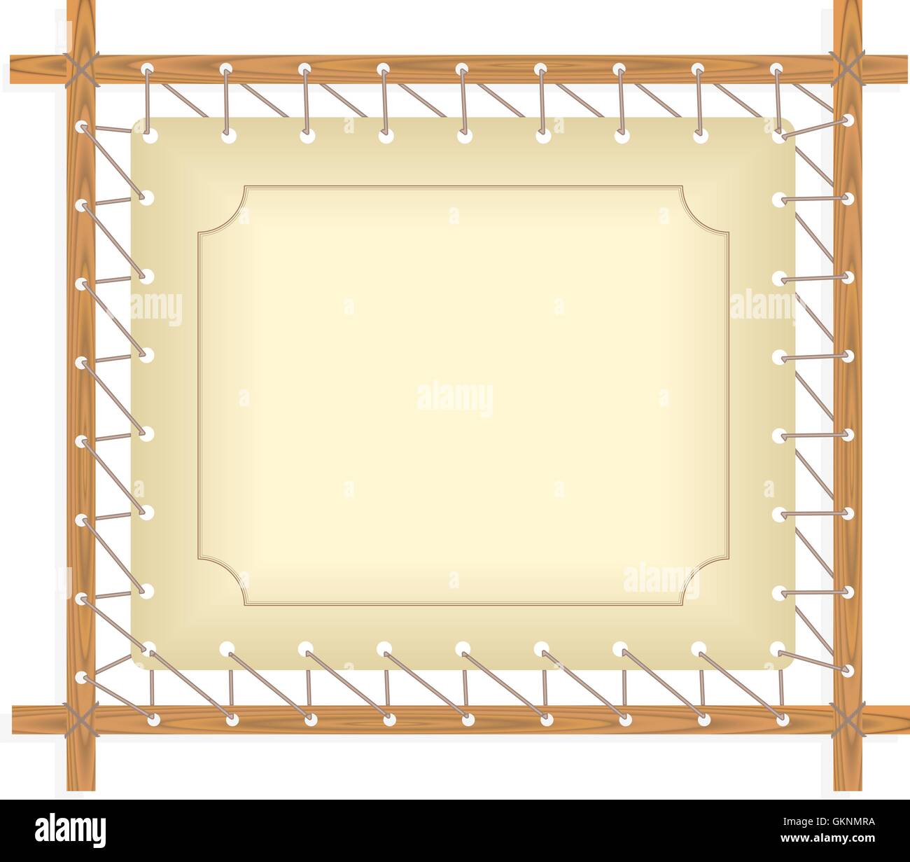 Handmade wood frame border illustration hi-res stock photography and ...