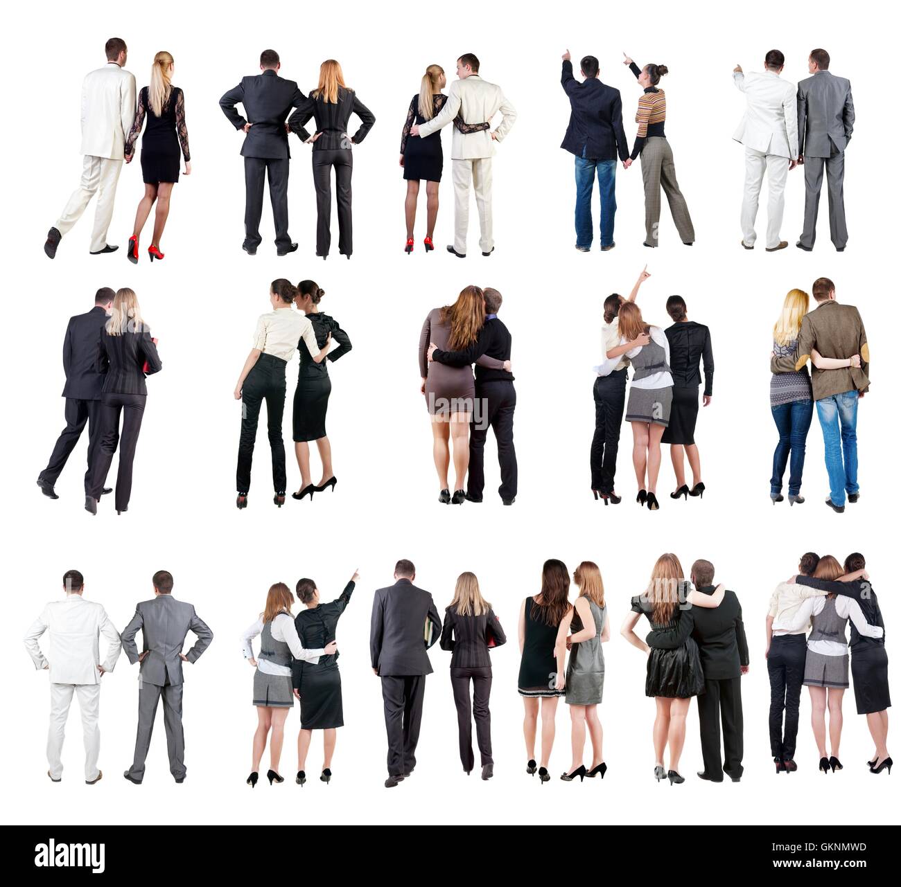 collection " Back view of business team Stock Photo - Alamy