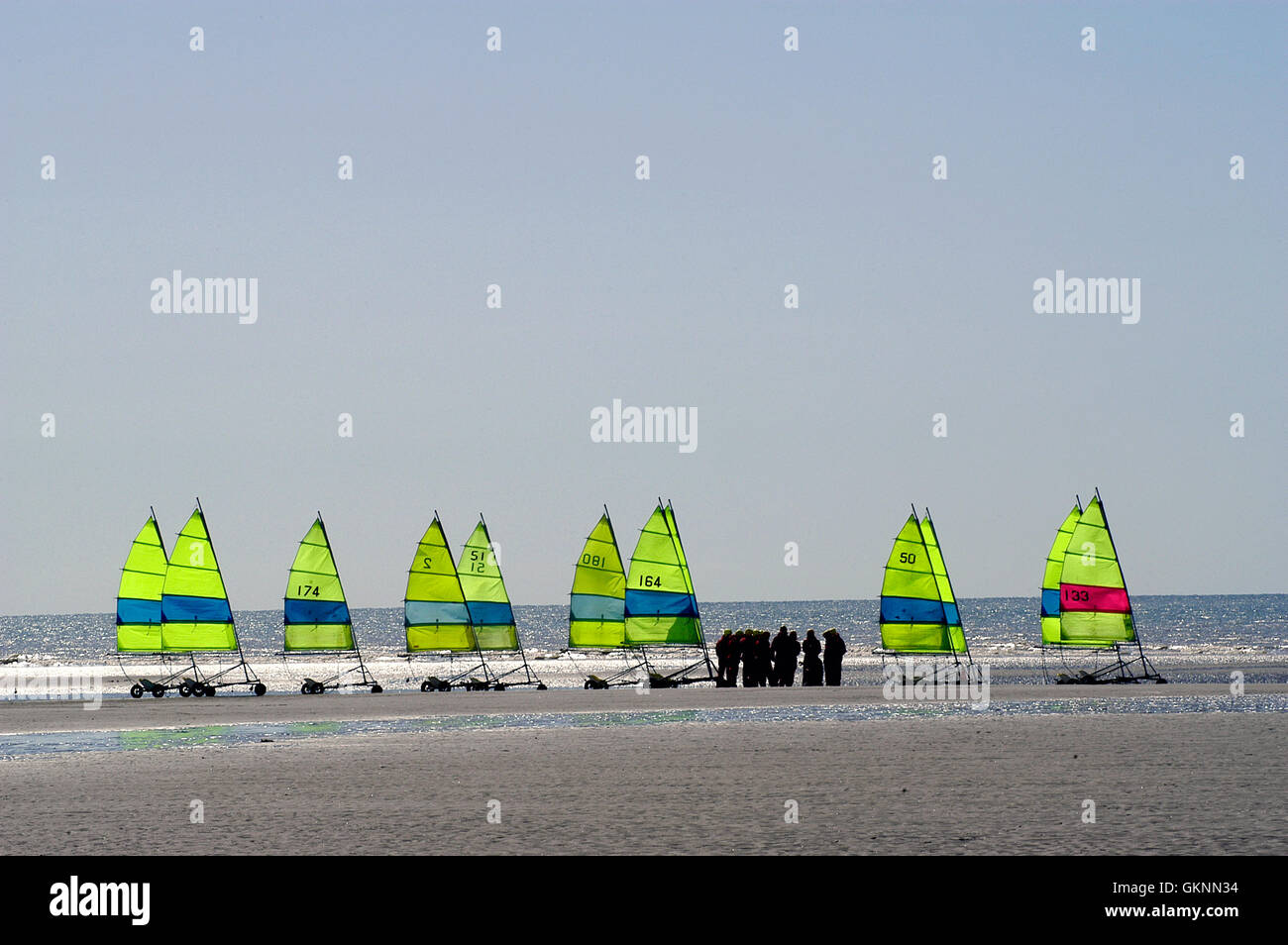 Land yacht on beach in hi-res stock photography and images - Alamy