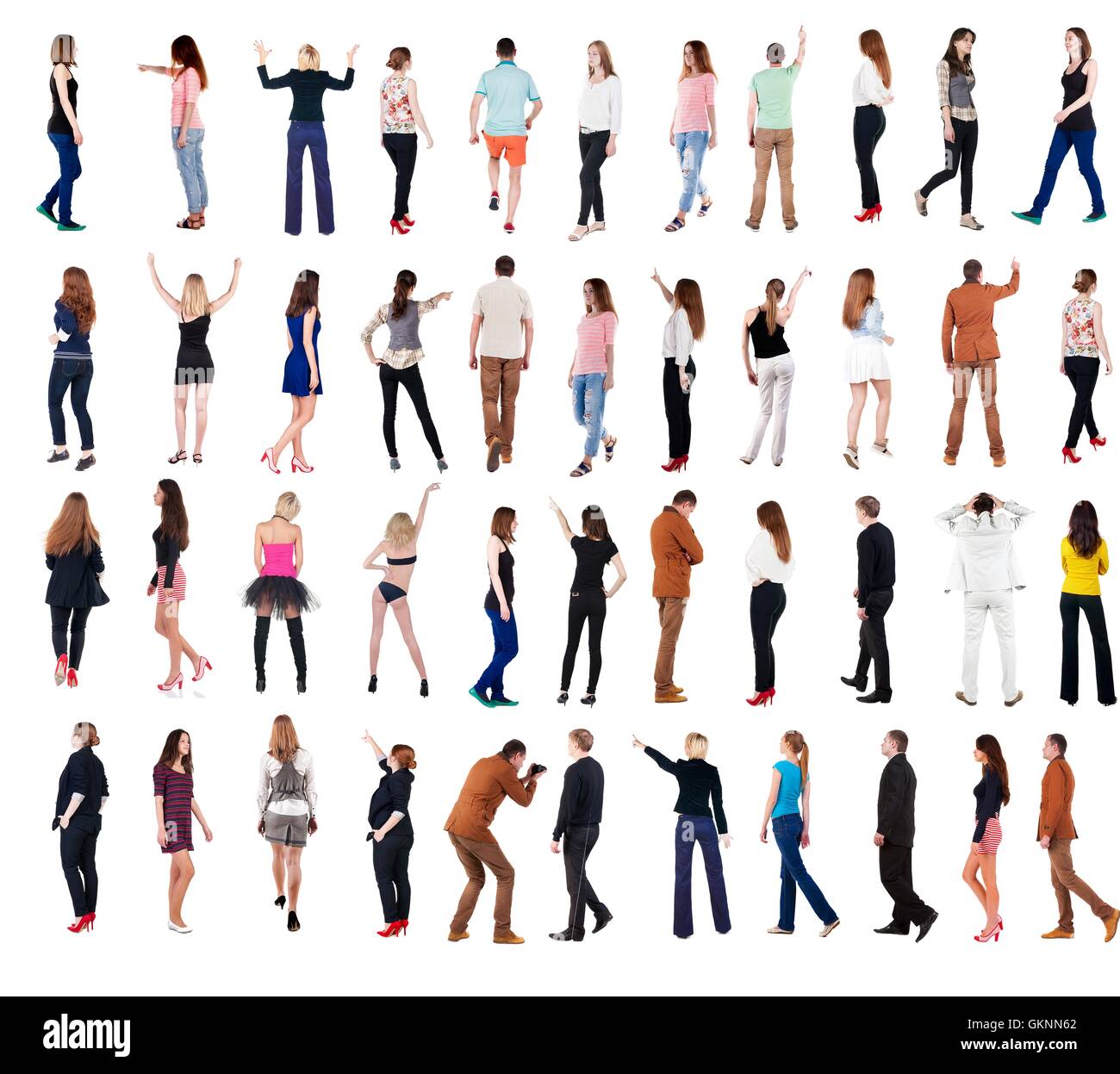 collection " back view of people Stock Photo - Alamy