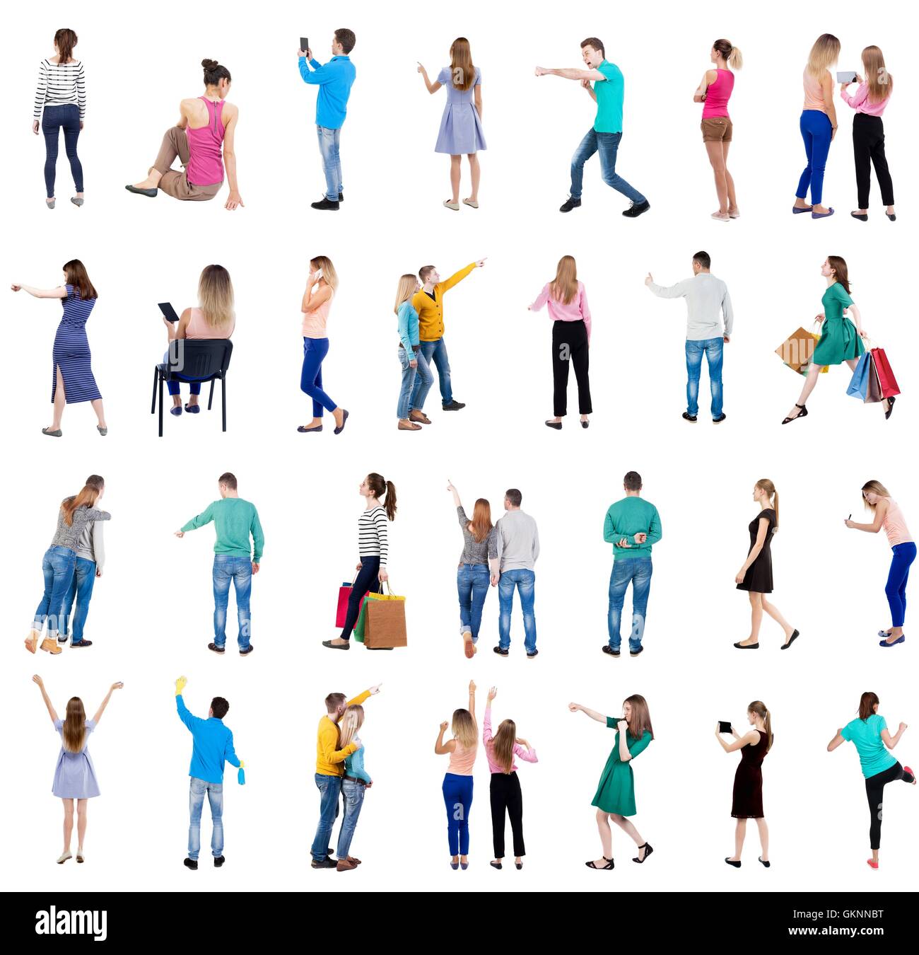 Collection " Back view people Stock Photo - Alamy