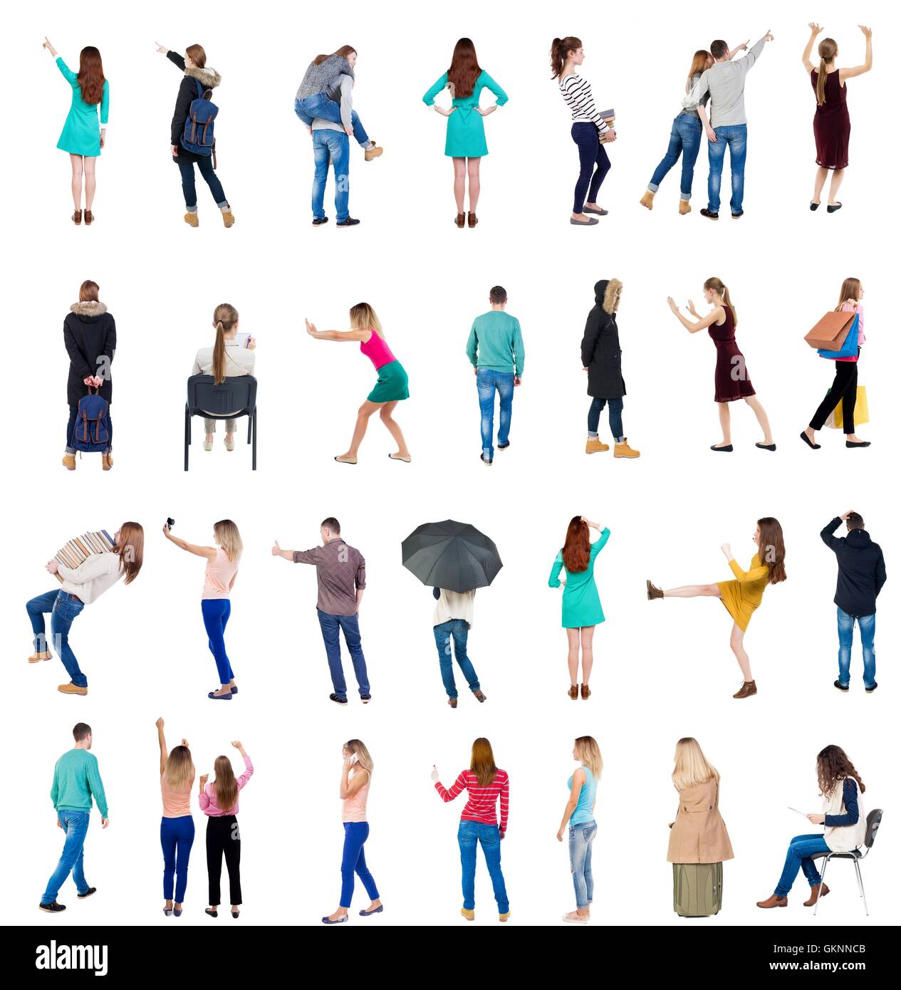 Collection " Back view people Stock Photo - Alamy