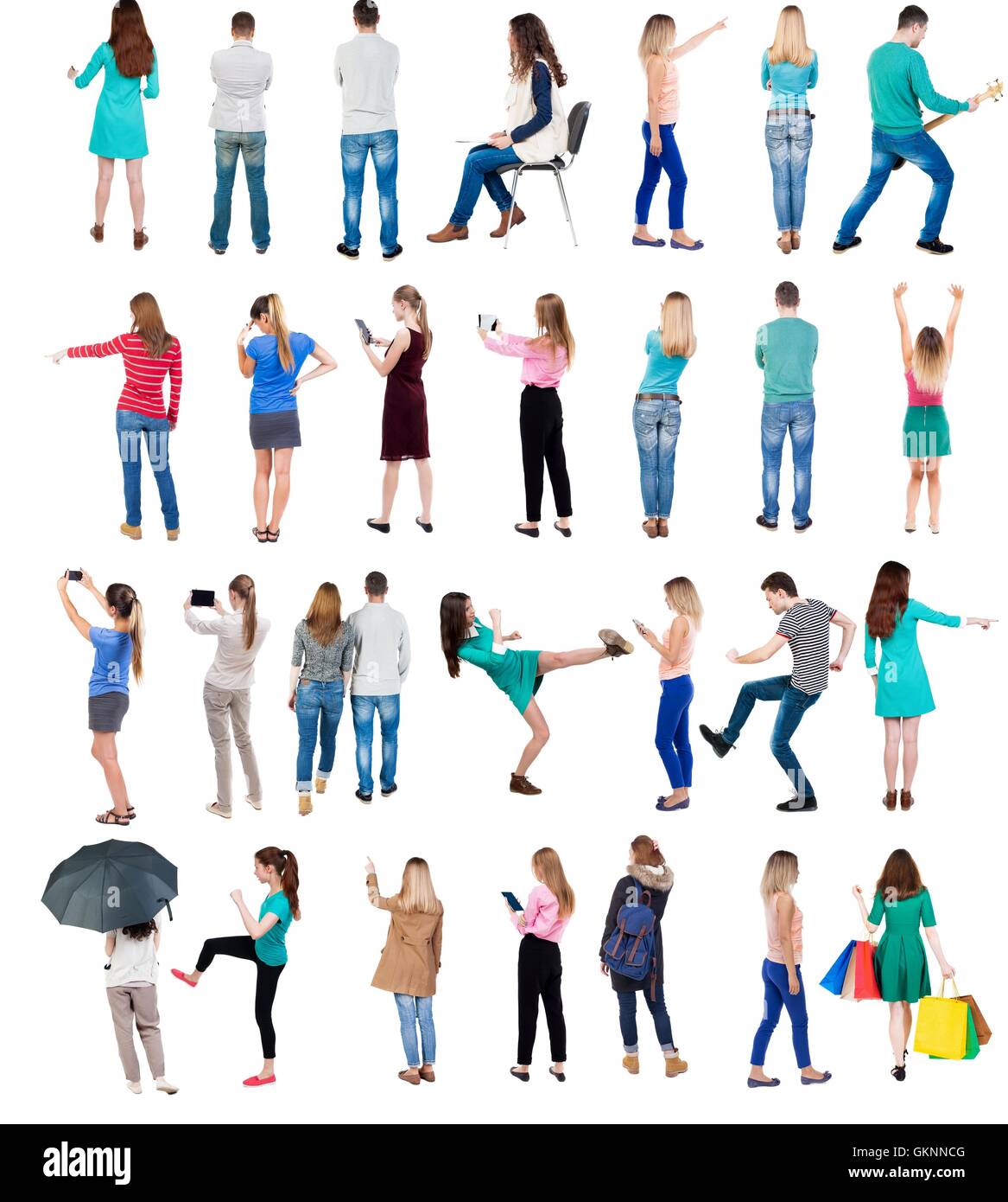 Collection " Back view people Stock Photo - Alamy