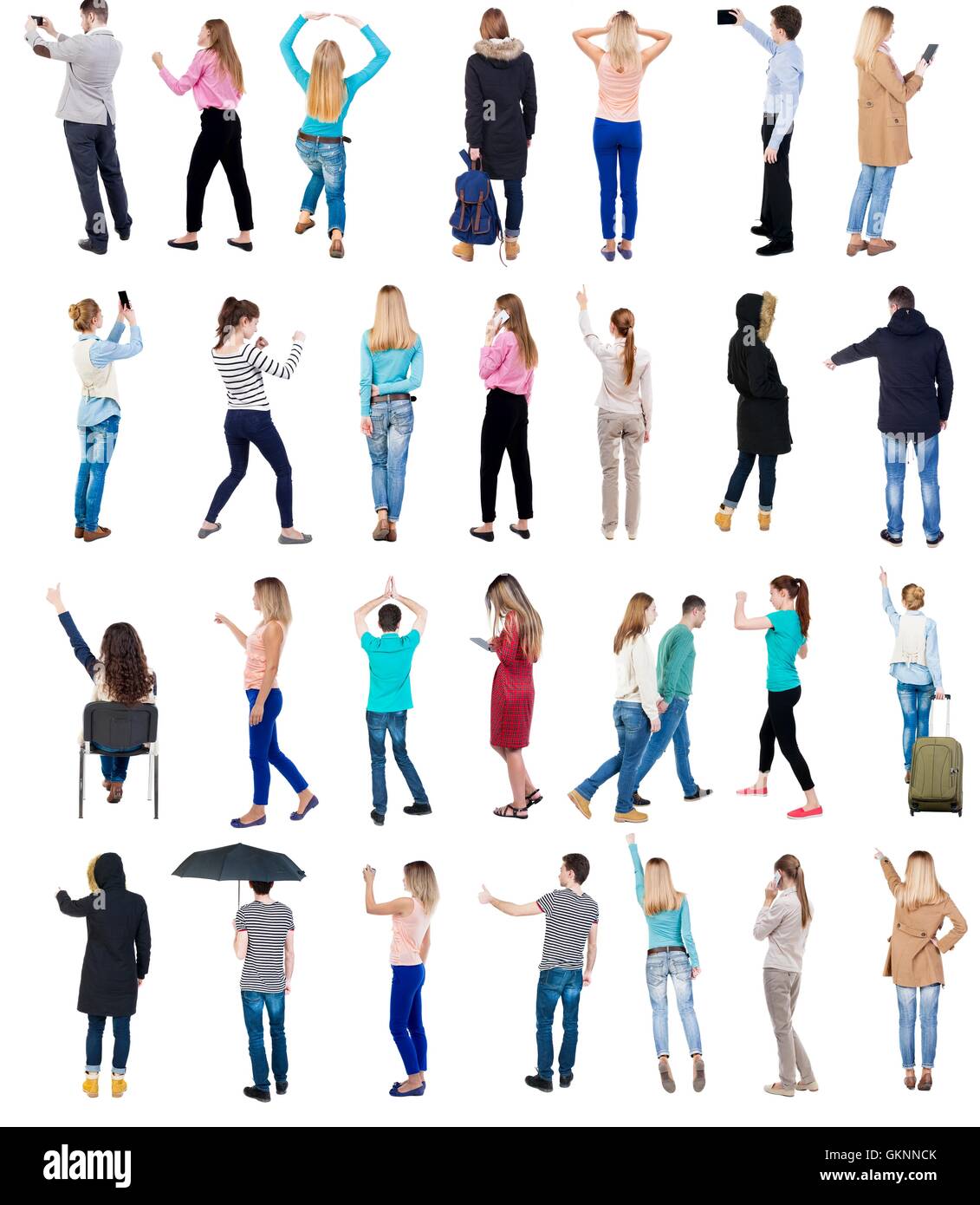 Collection " Back view people Stock Photo - Alamy