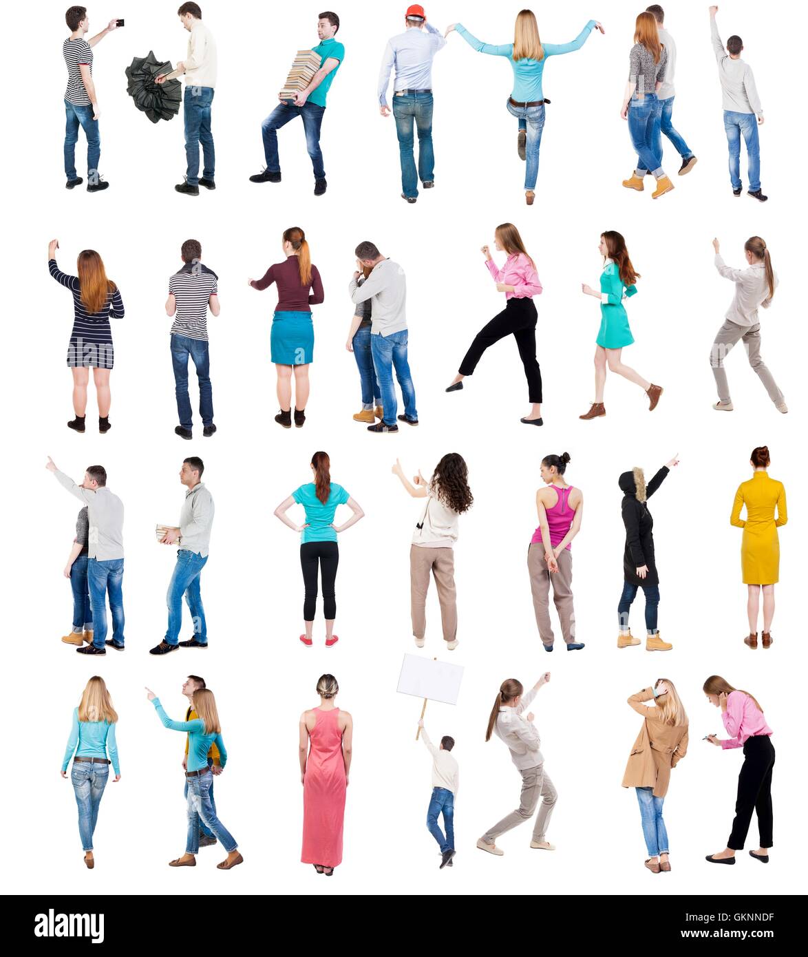 Collection " Back view people Stock Photo - Alamy