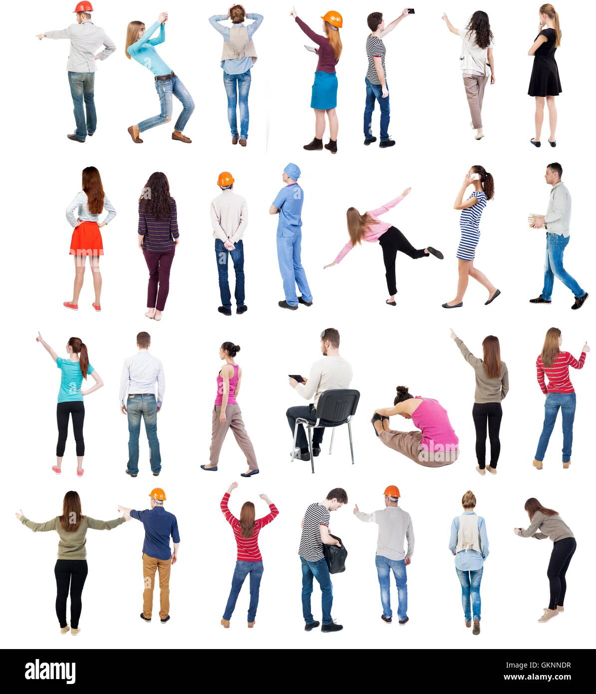 Collection " Back view people Stock Photo - Alamy