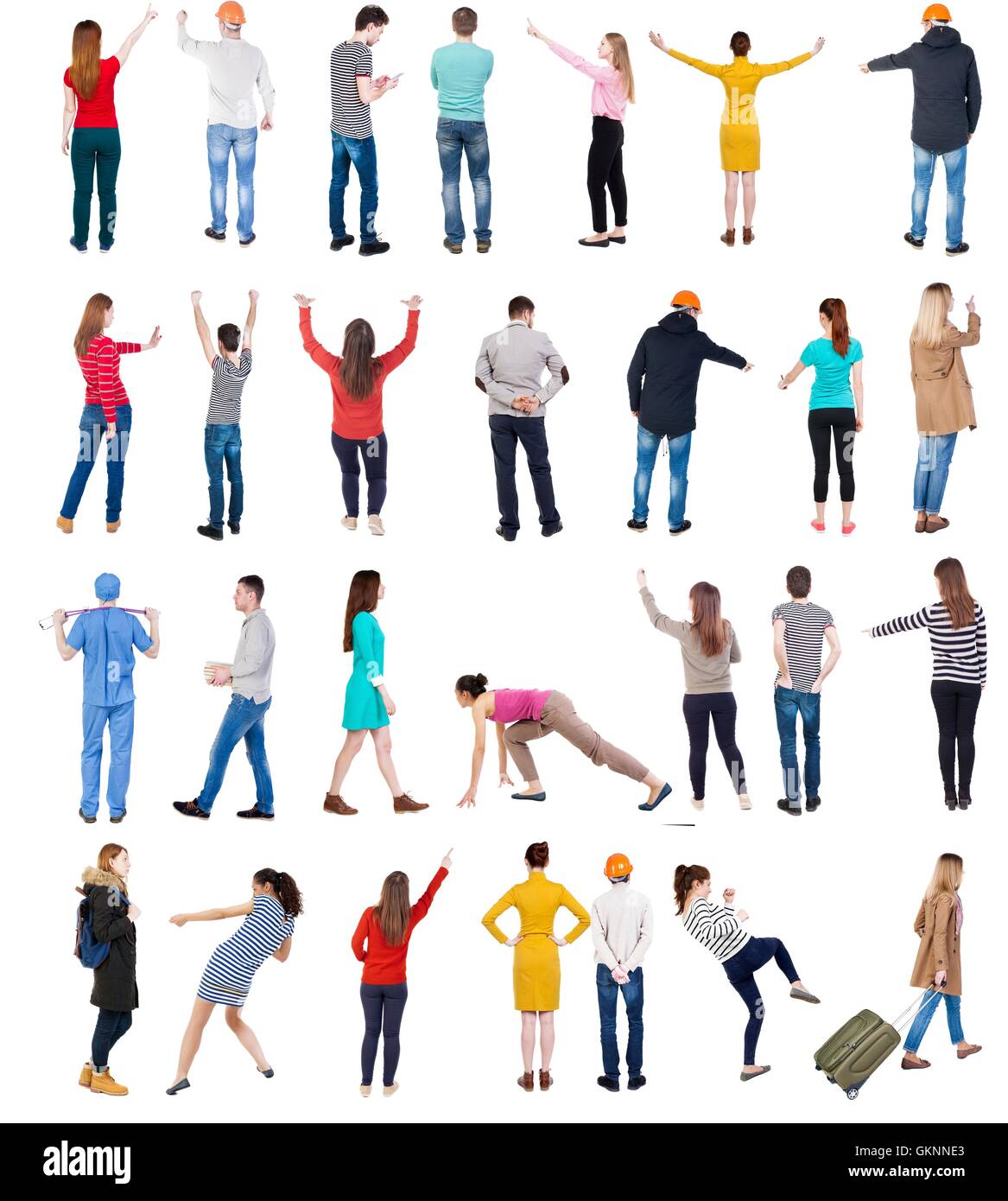 Collection " Back view people Stock Photo - Alamy