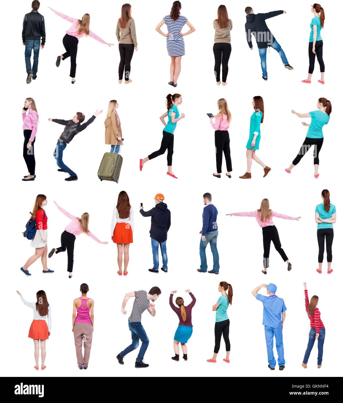 Collection " Back view people Stock Photo - Alamy