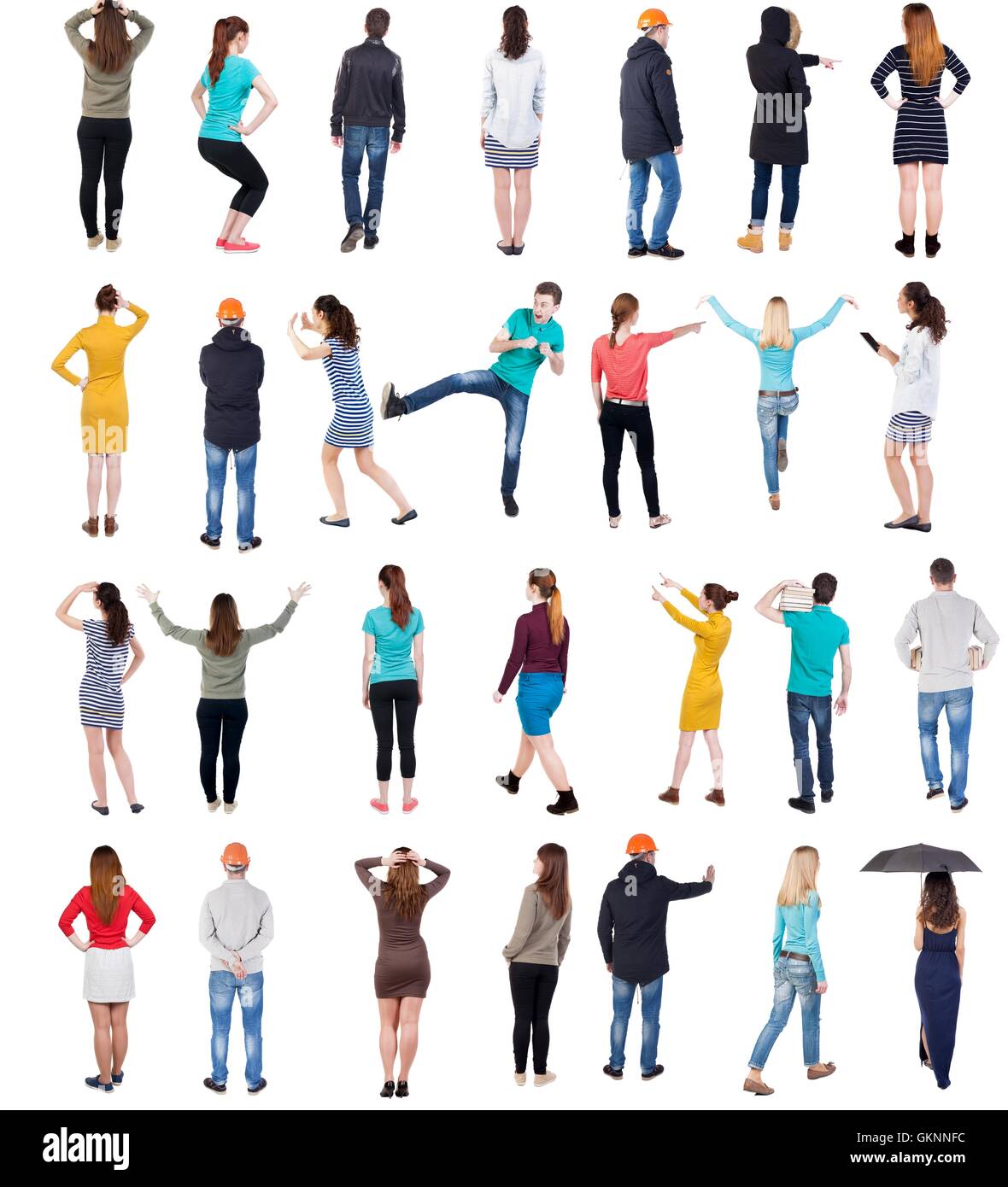 Collection " Back view people Stock Photo - Alamy