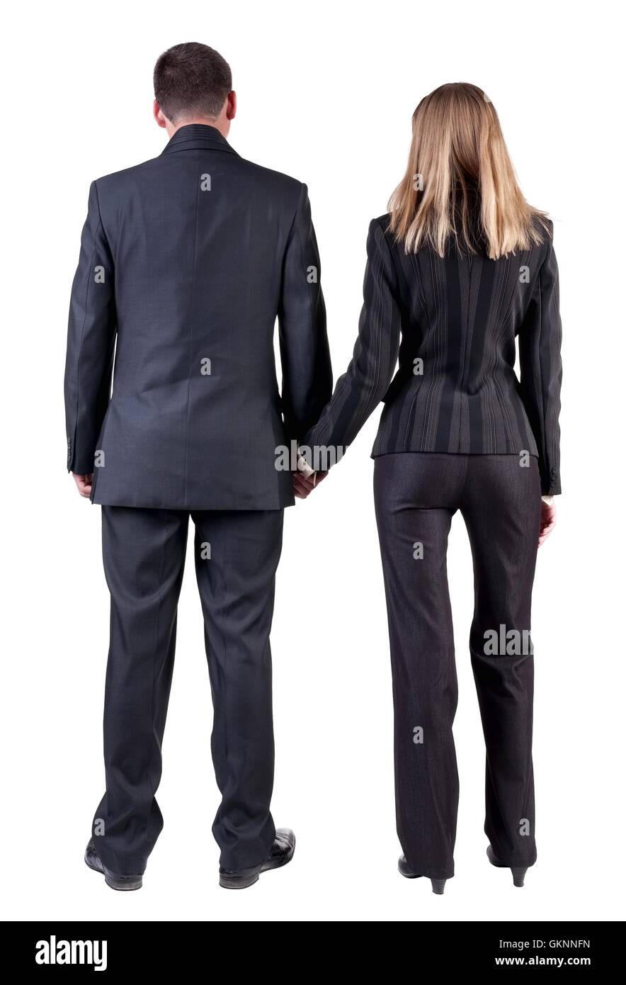 Back view of business team Stock Photo - Alamy