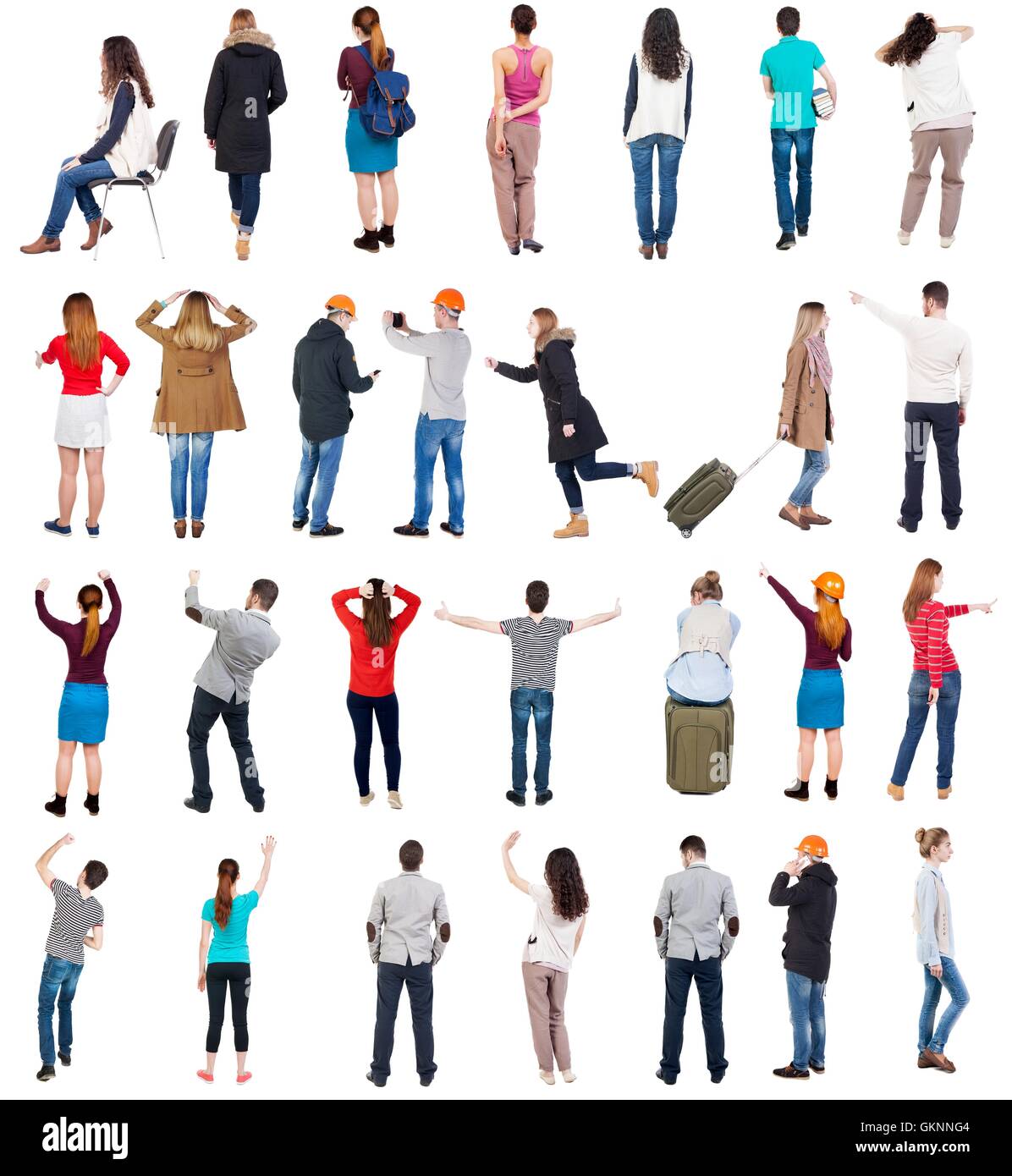 Collection " Back view people Stock Photo - Alamy