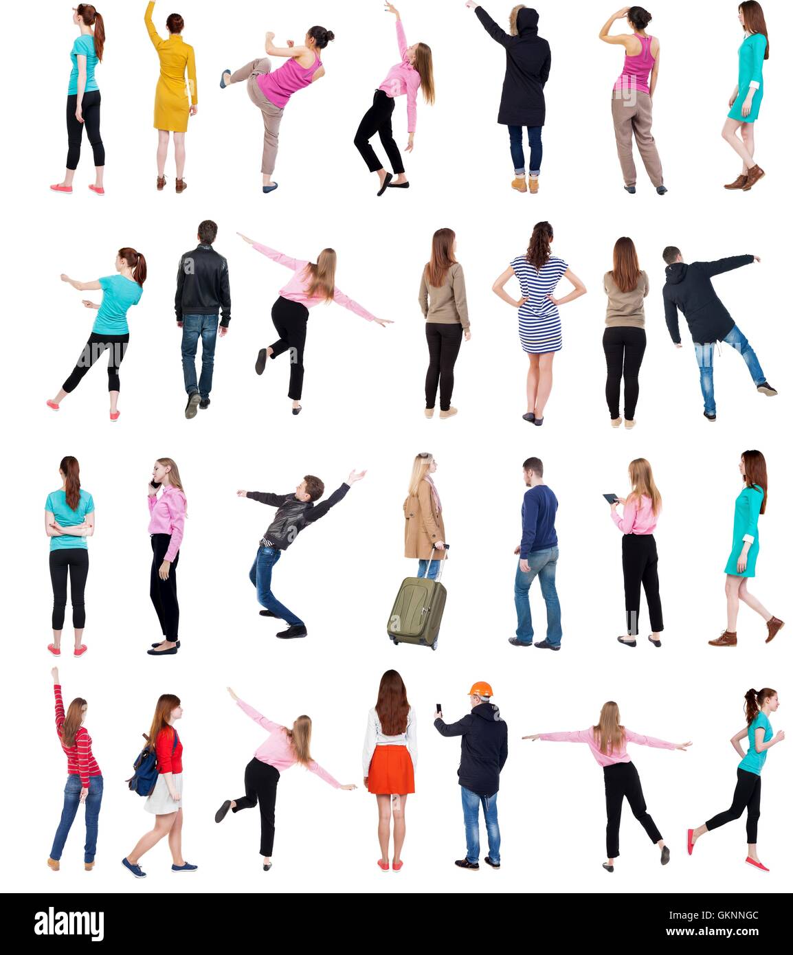 Collection " Back view people Stock Photo - Alamy