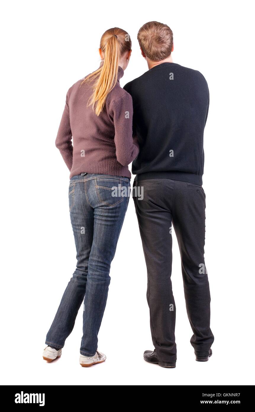 Back view of young couple Stock Photo - Alamy