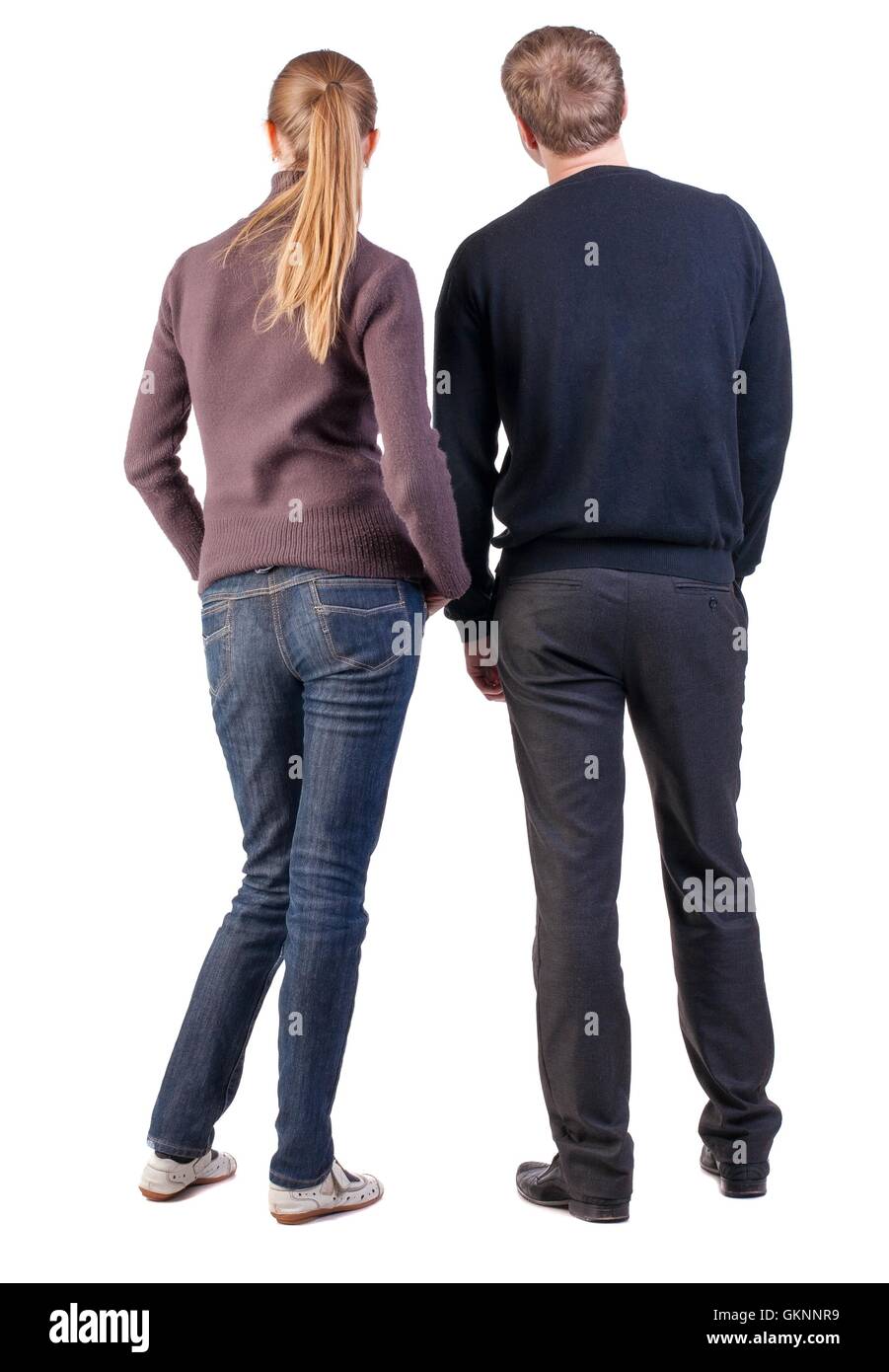 Back view of young couple Stock Photo - Alamy