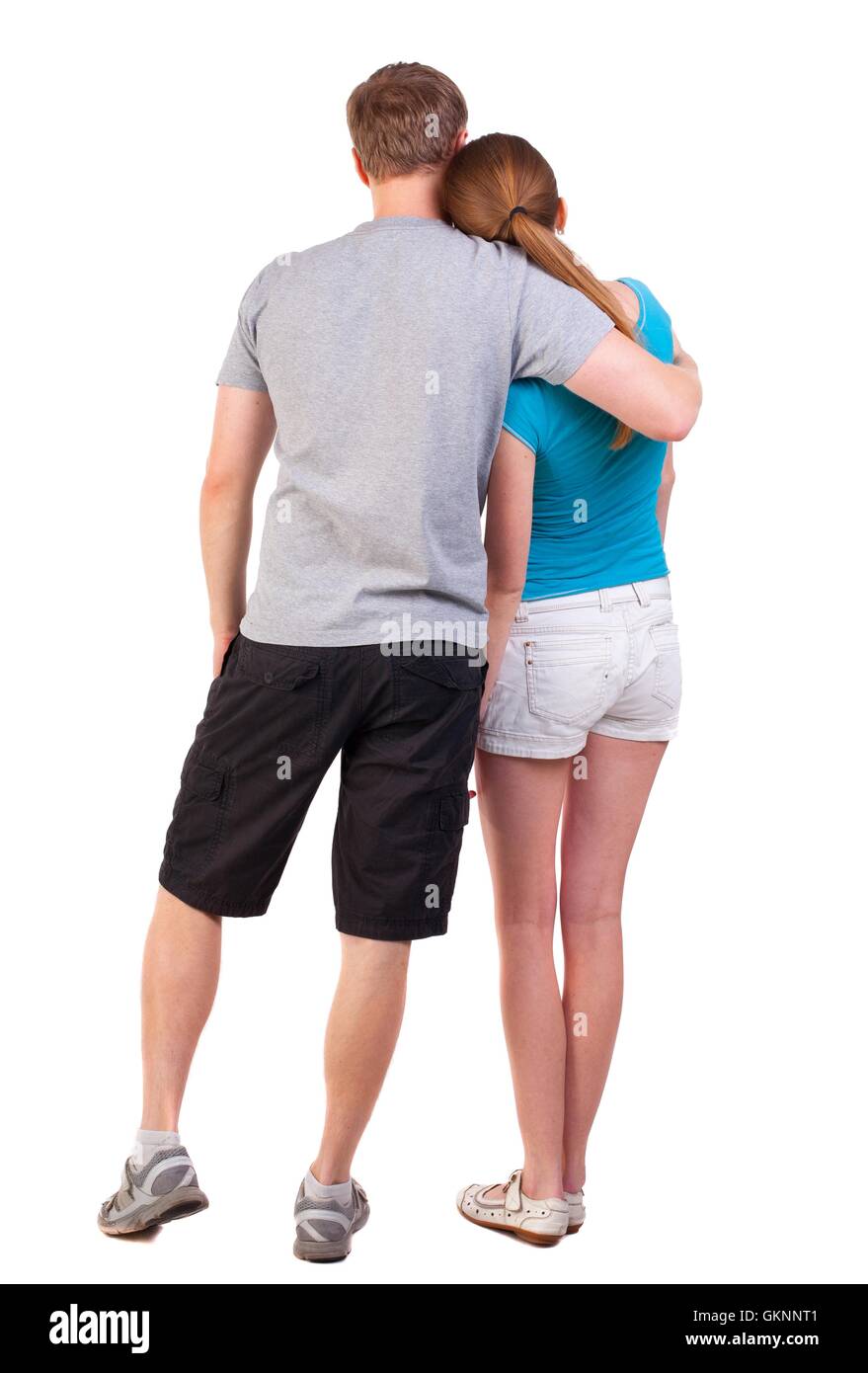 Back view of young couple Stock Photo - Alamy