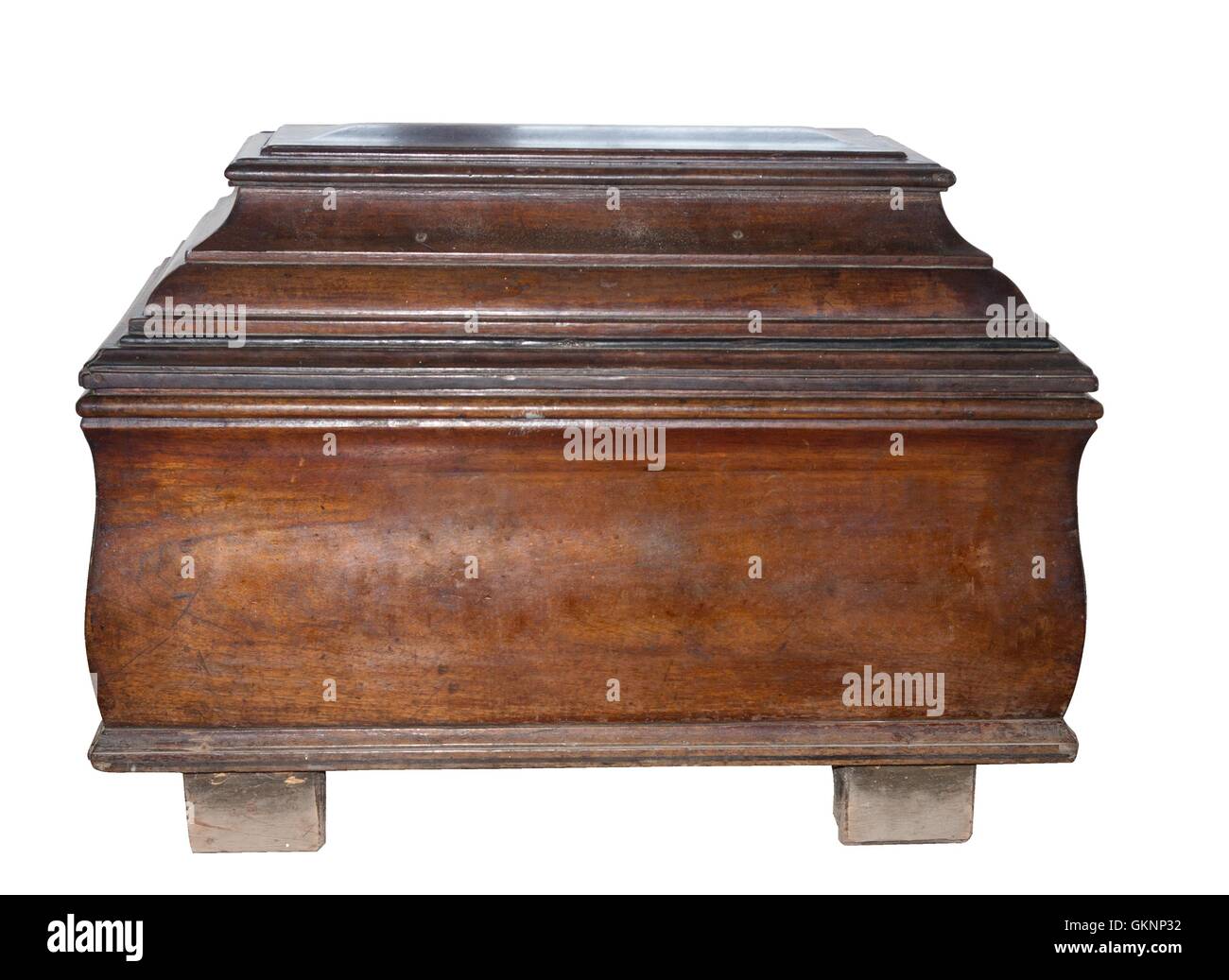 Old brown casket Stock Photo - Alamy