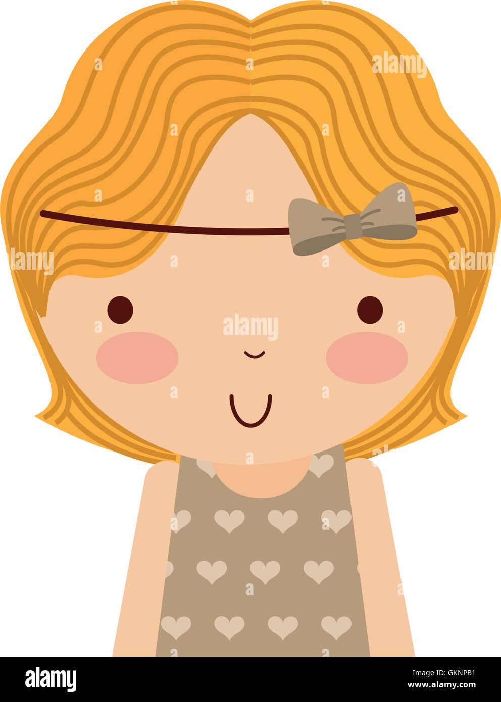 little cute girl isolated icon Stock Vector Image & Art - Alamy
