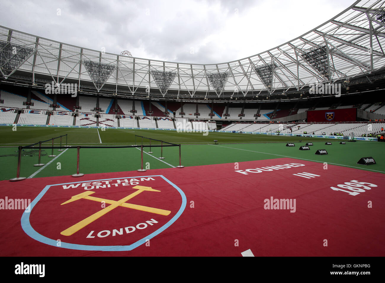 General view of the pitch before the Premier League match at the London ...