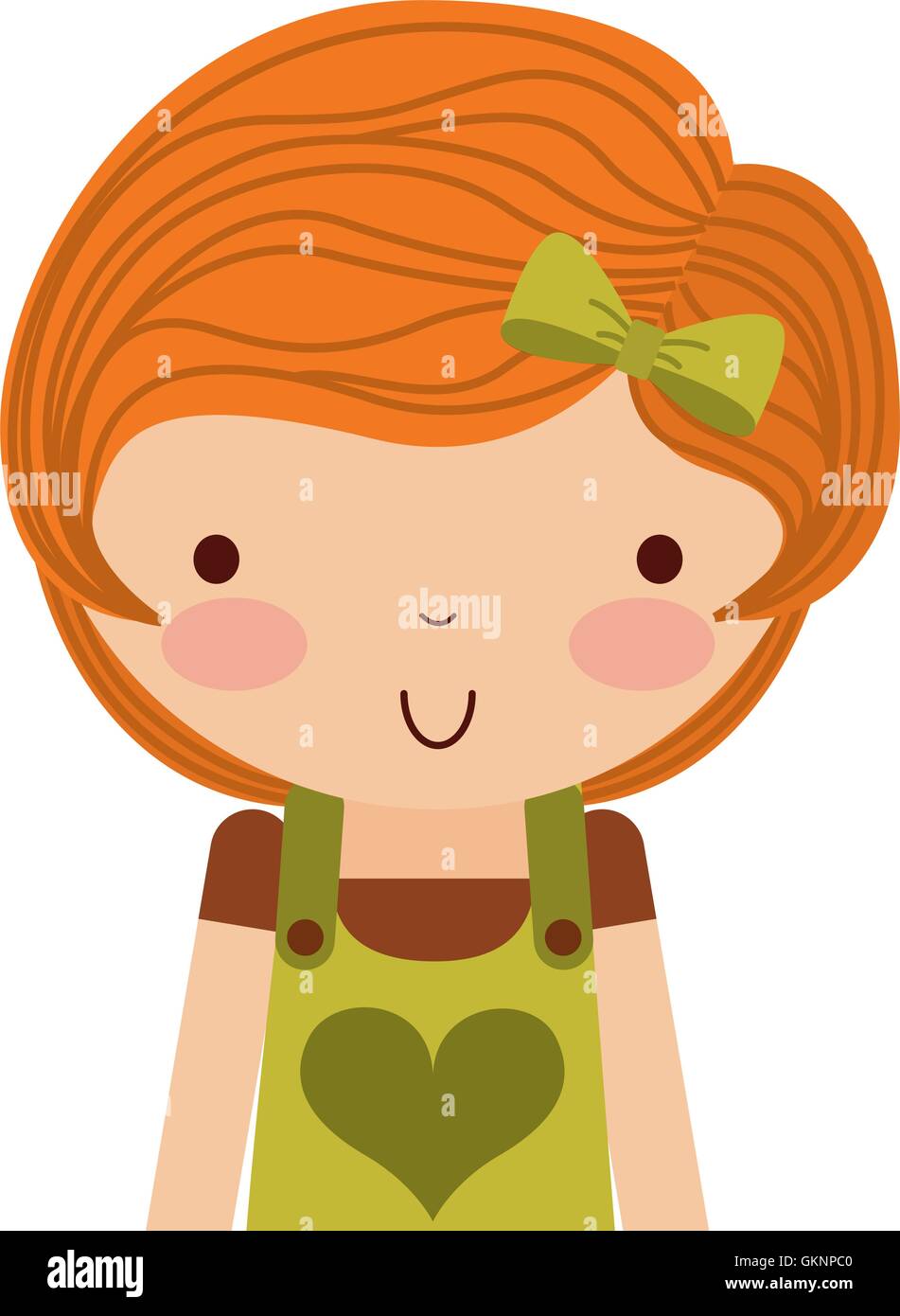 little cute girl isolated icon Stock Vector Image & Art - Alamy
