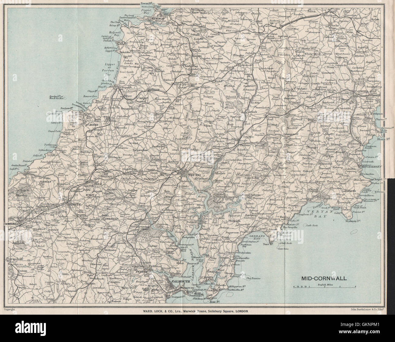 Tintagel map hi-res stock photography and images - Alamy
