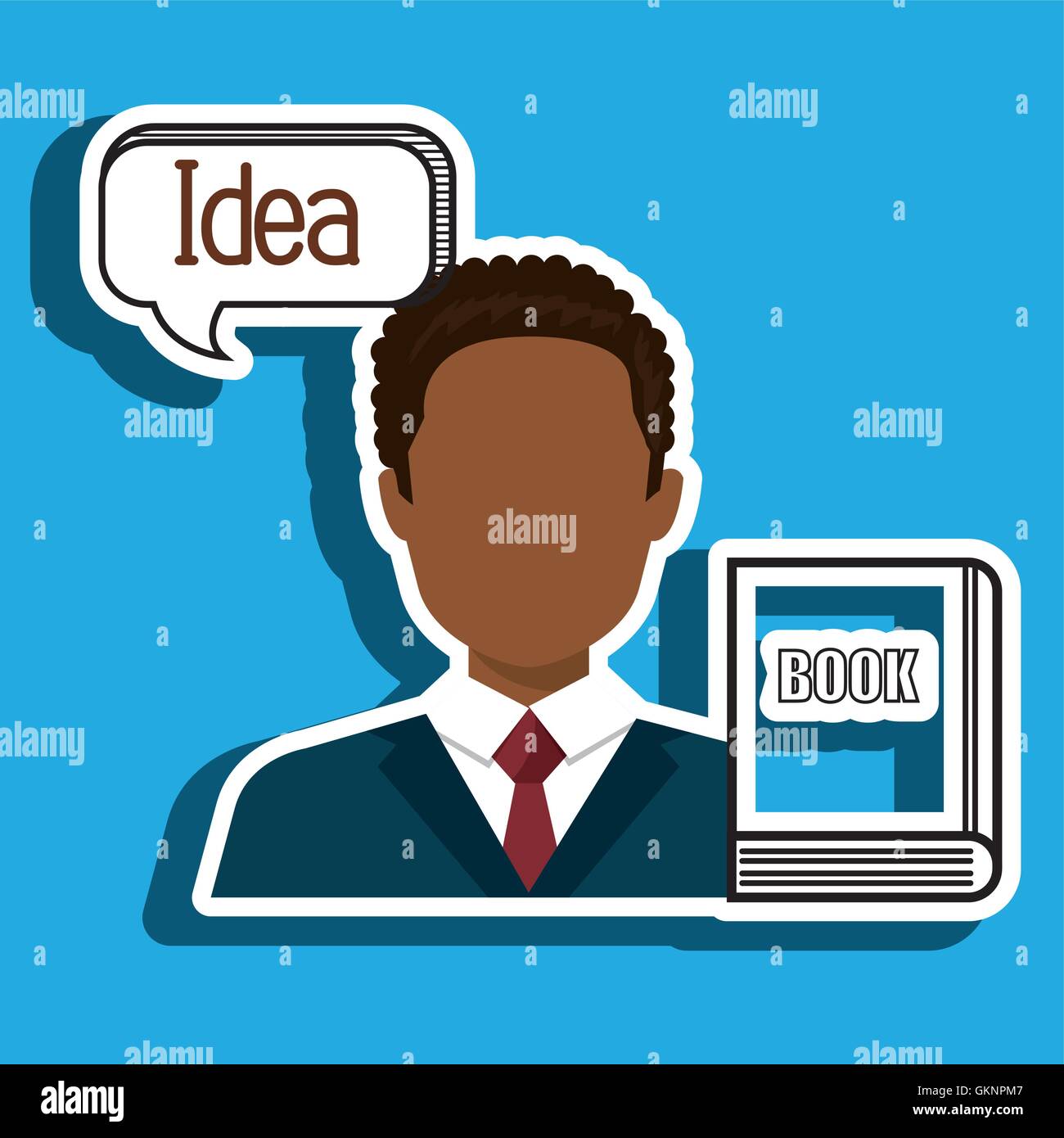 man book idea icon Stock Vector Image & Art - Alamy