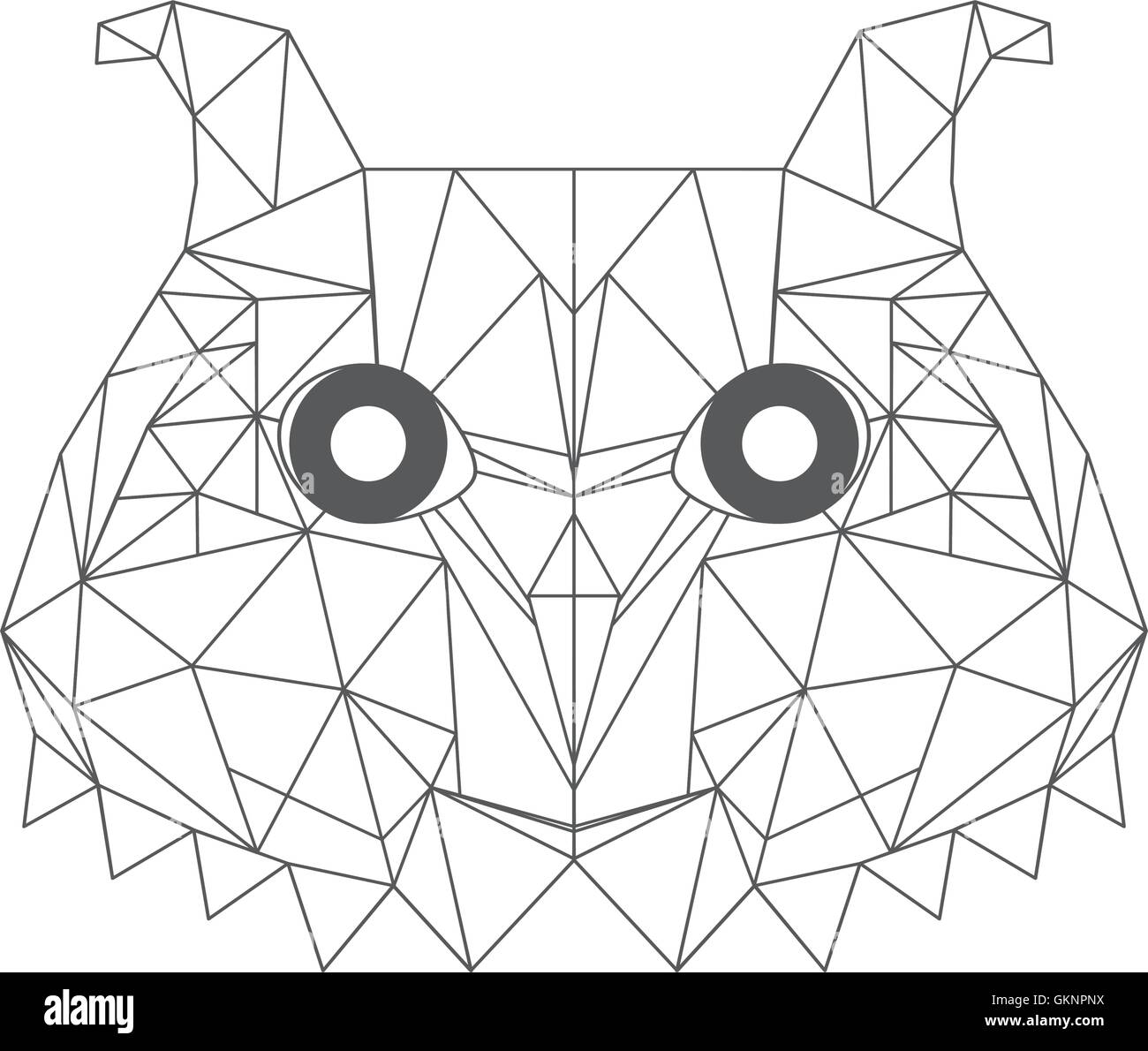 low bird low poly isolated icon Stock Vector Image & Art - Alamy