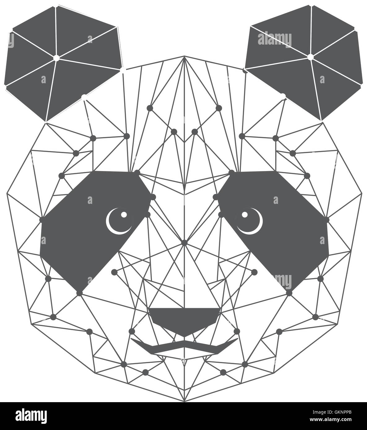 Triangle panda Stock Vector Images - Alamy