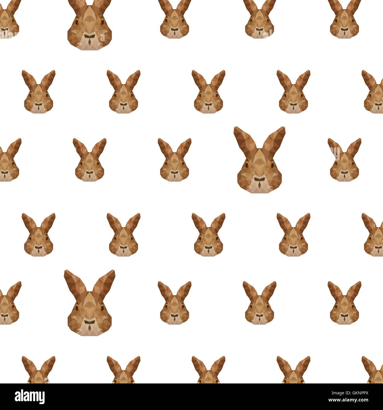 rabbit head pattern low poly isolated icon Stock Vector Image & Art - Alamy