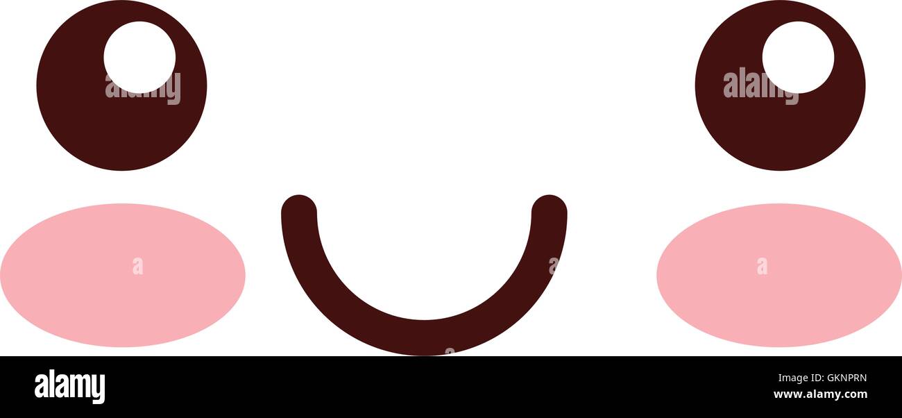 face emoticon cute square icon Stock Vector Image & Art - Alamy