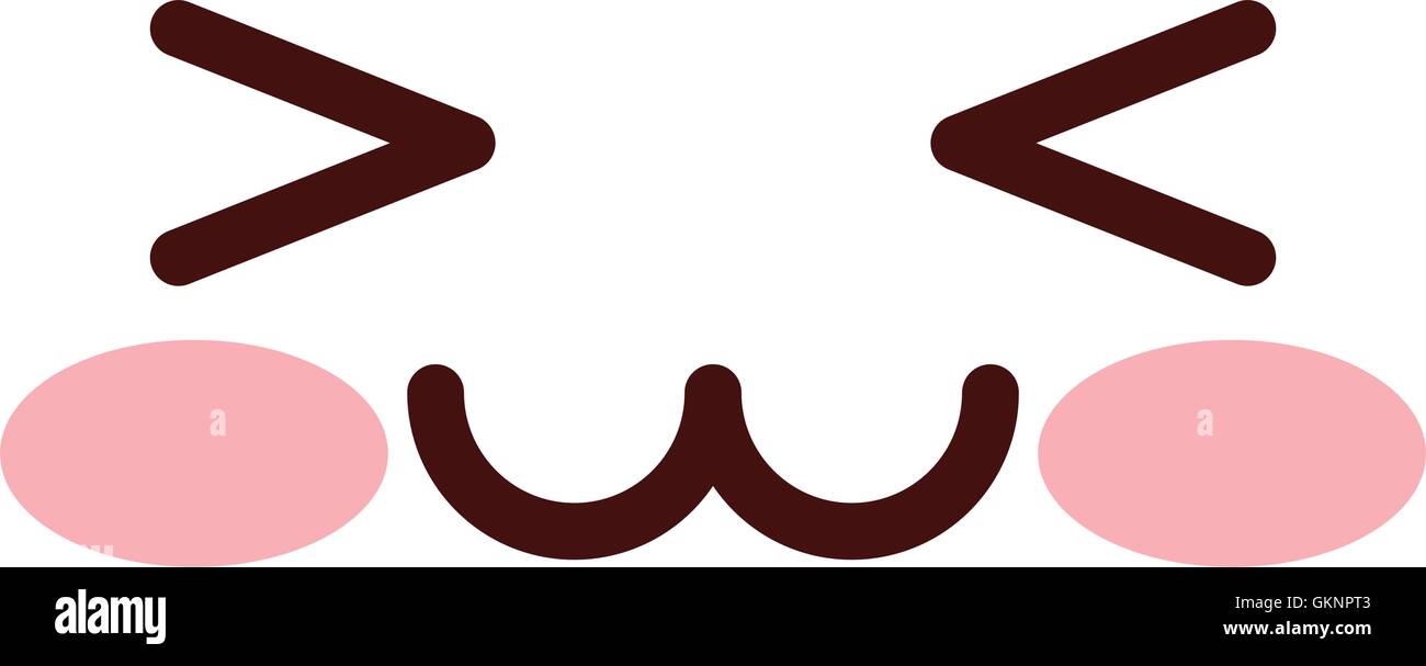 face emoticon cute square icon Stock Vector Image & Art - Alamy