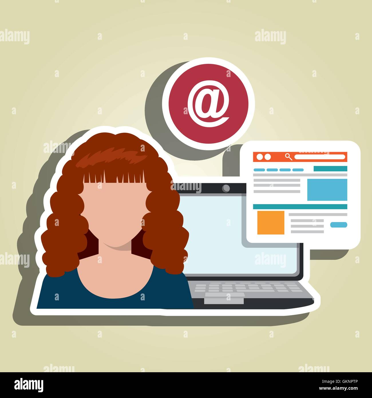 woman laptop email document Stock Vector Image & Art - Alamy woman laptop email document Stock Vector Image & Art - Alamy