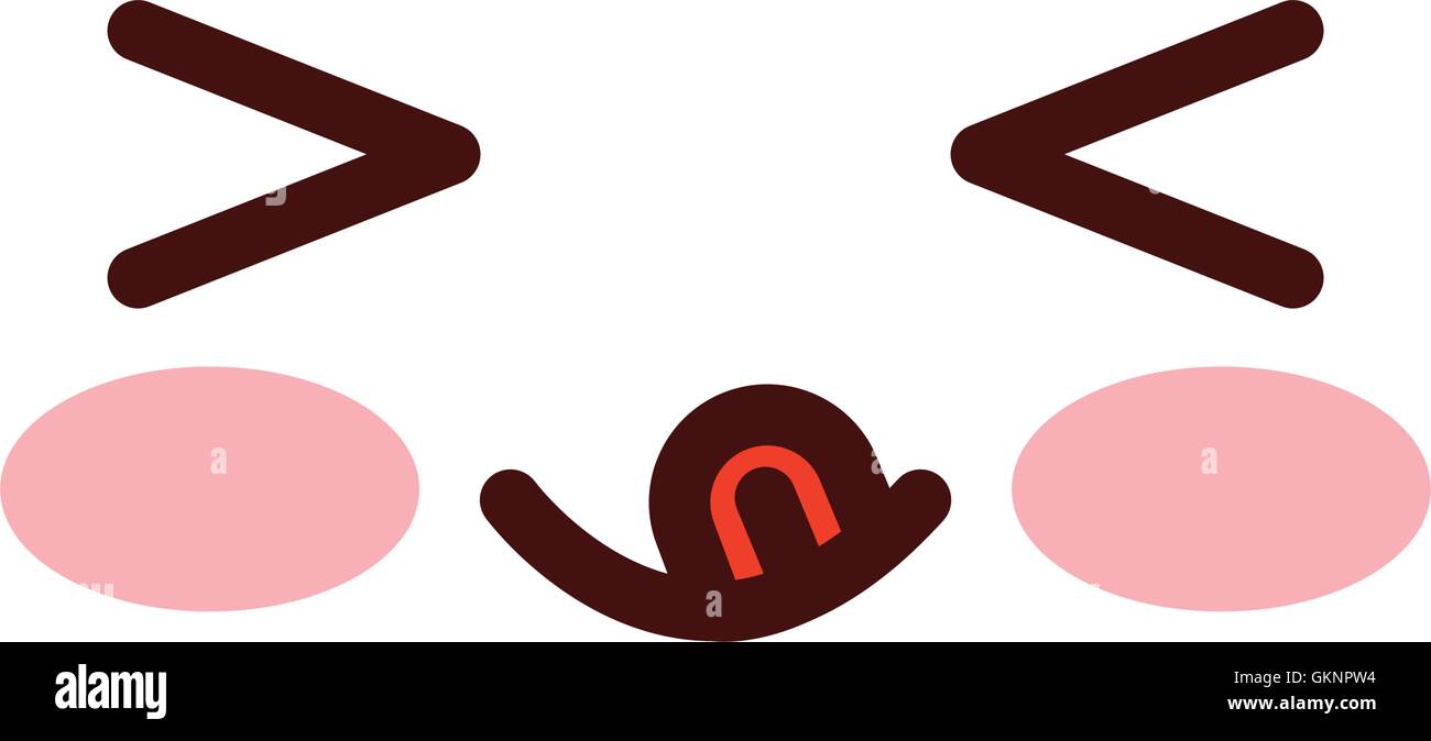 face emoticon cute square icon Stock Vector Image & Art - Alamy