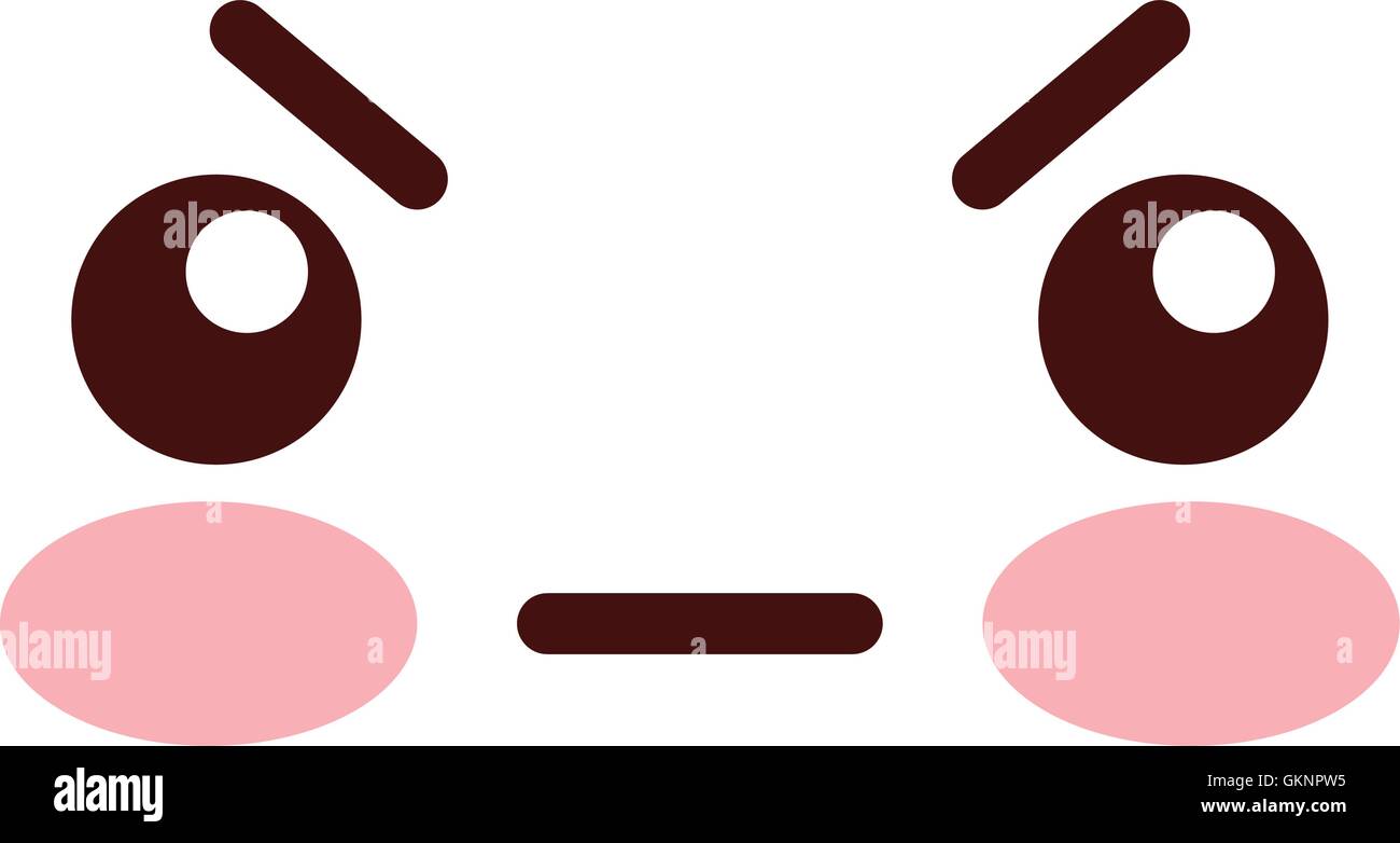 face emoticon cute square icon Stock Vector Image & Art - Alamy