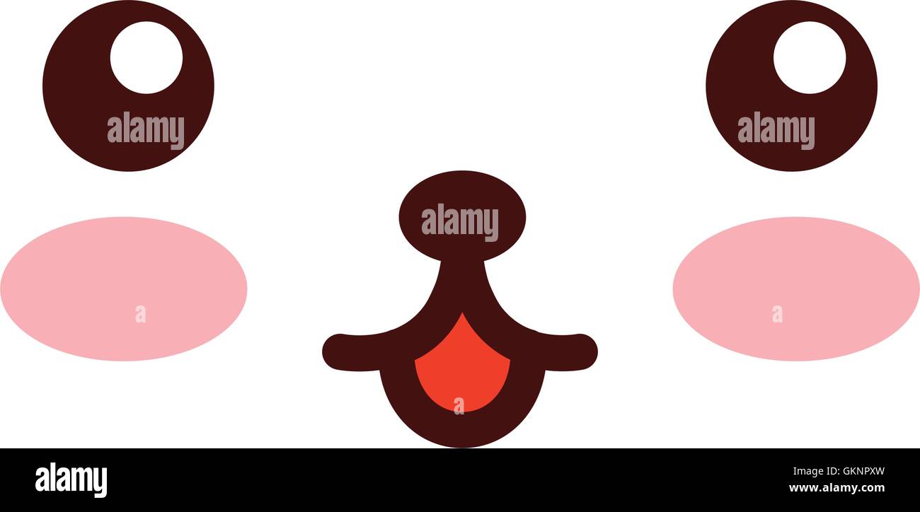 face emoticon cute square icon Stock Vector Image & Art - Alamy