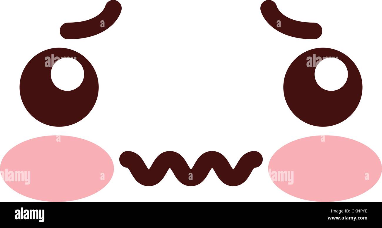 face emoticon cute square icon Stock Vector Image & Art - Alamy