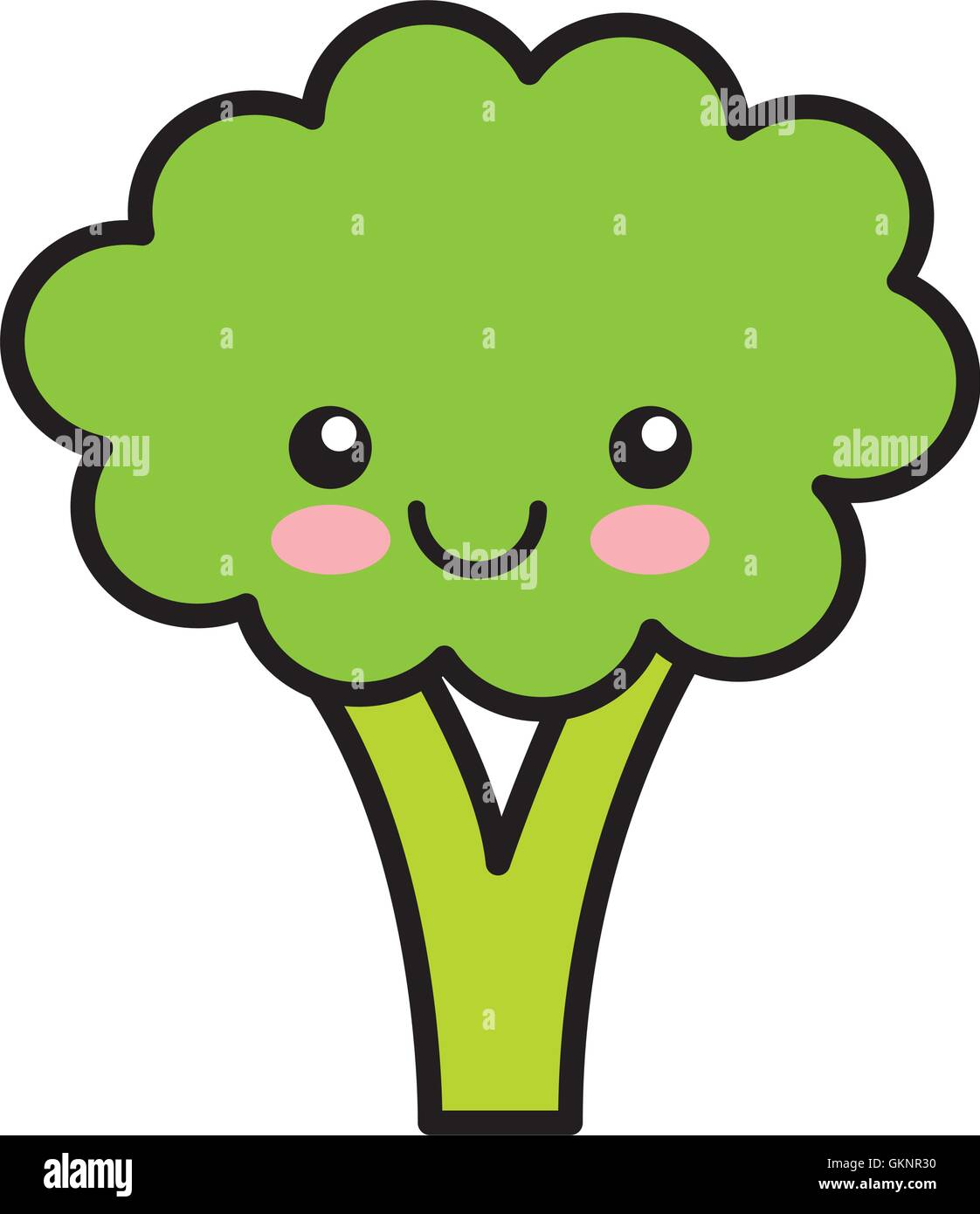 vegetable character face isolated icon Stock Vector Image & Art - Alamy