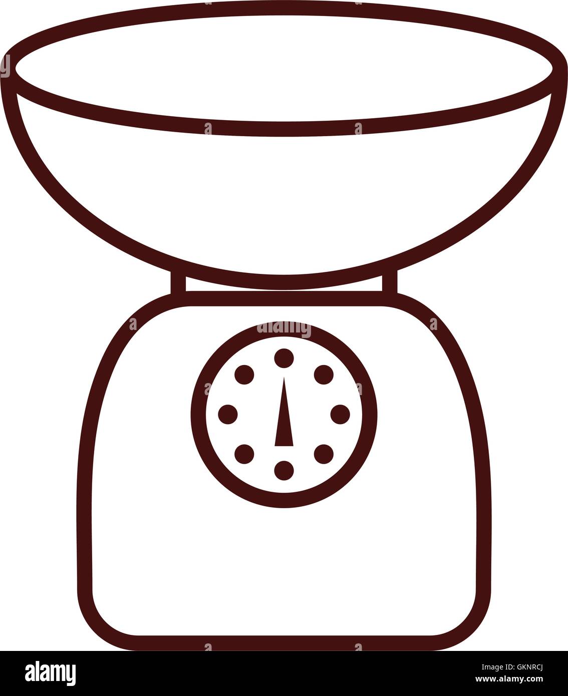 Old kitchen scales Stock Vector Images - Alamy