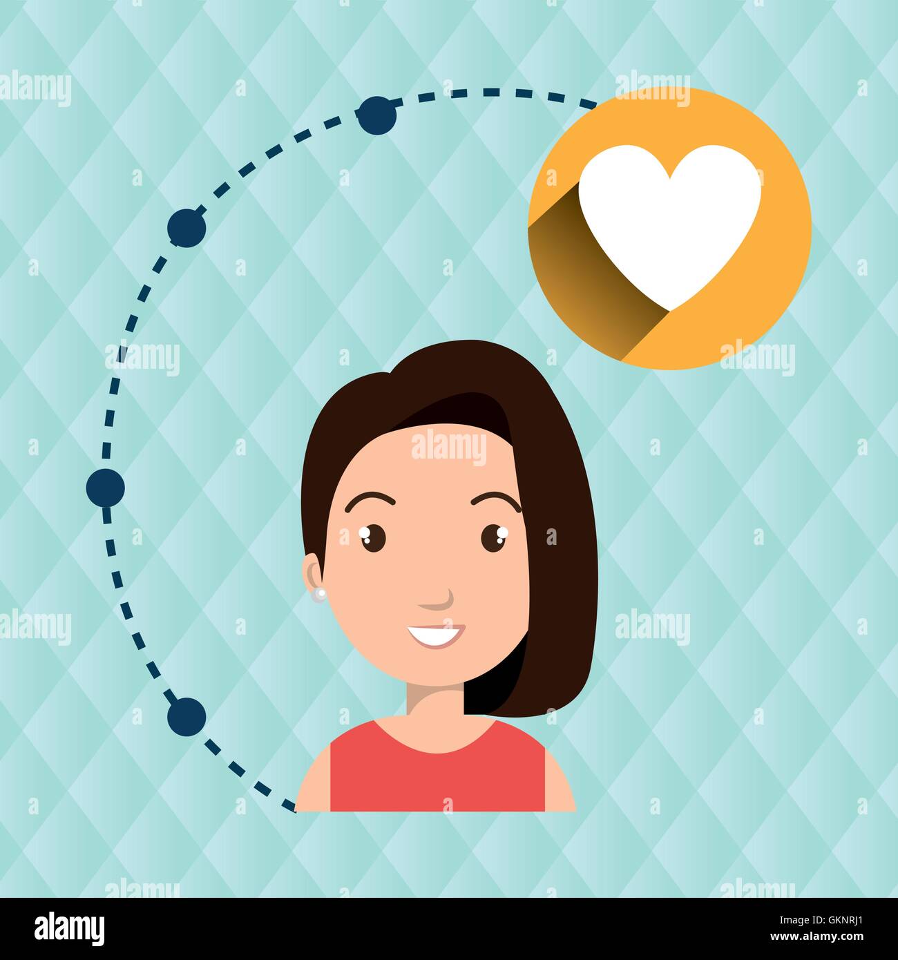 Girl Connection App Icon Stock Vector Image And Art Alamy