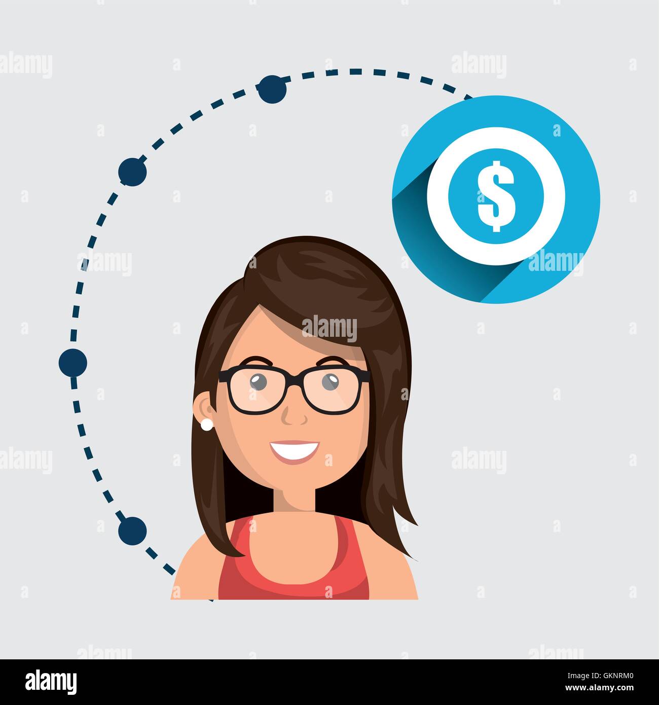 Girl Connection App Icon Stock Vector Image And Art Alamy