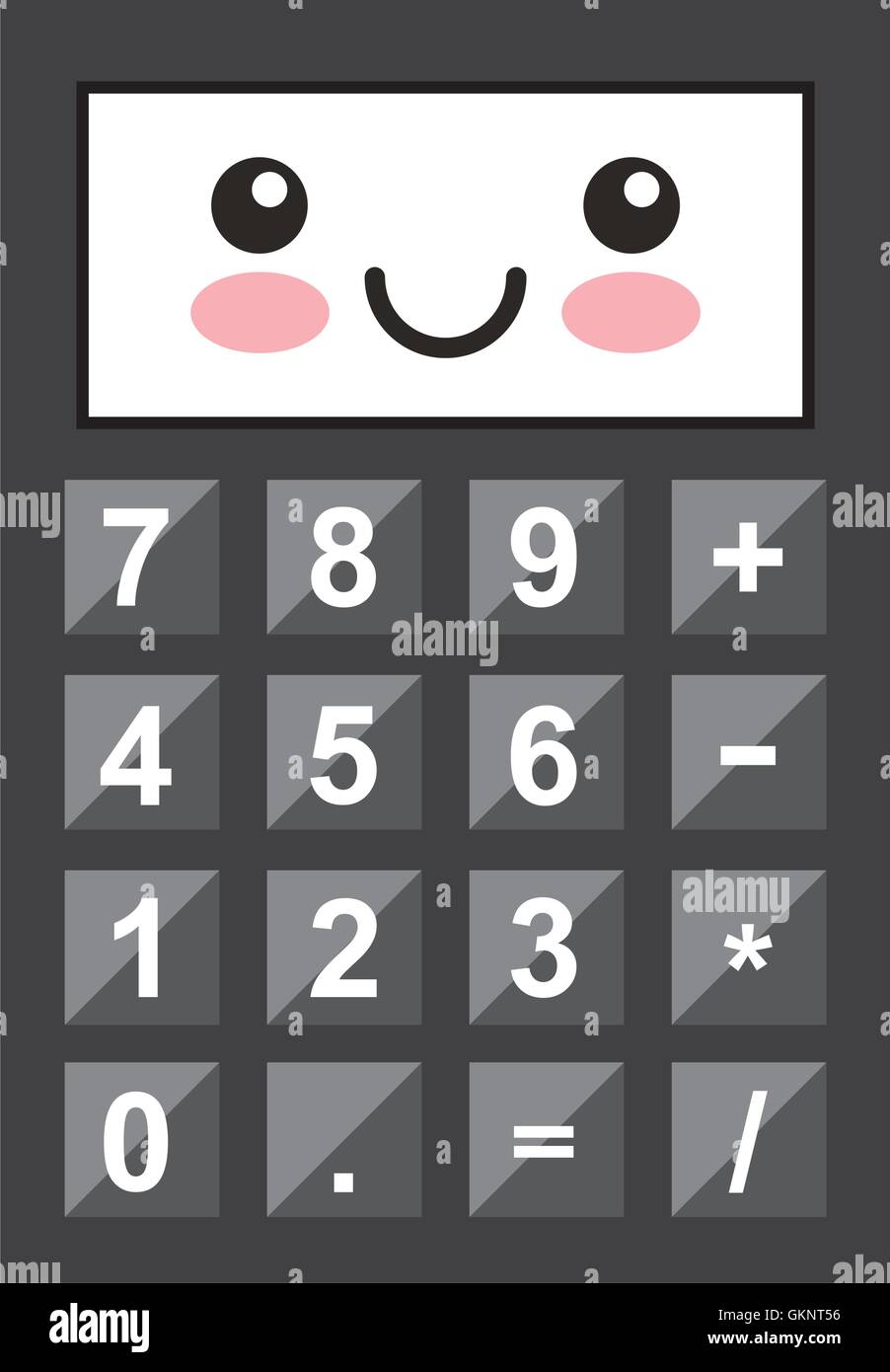 calculator character isolated icon Stock Vector Image & Art - Alamy