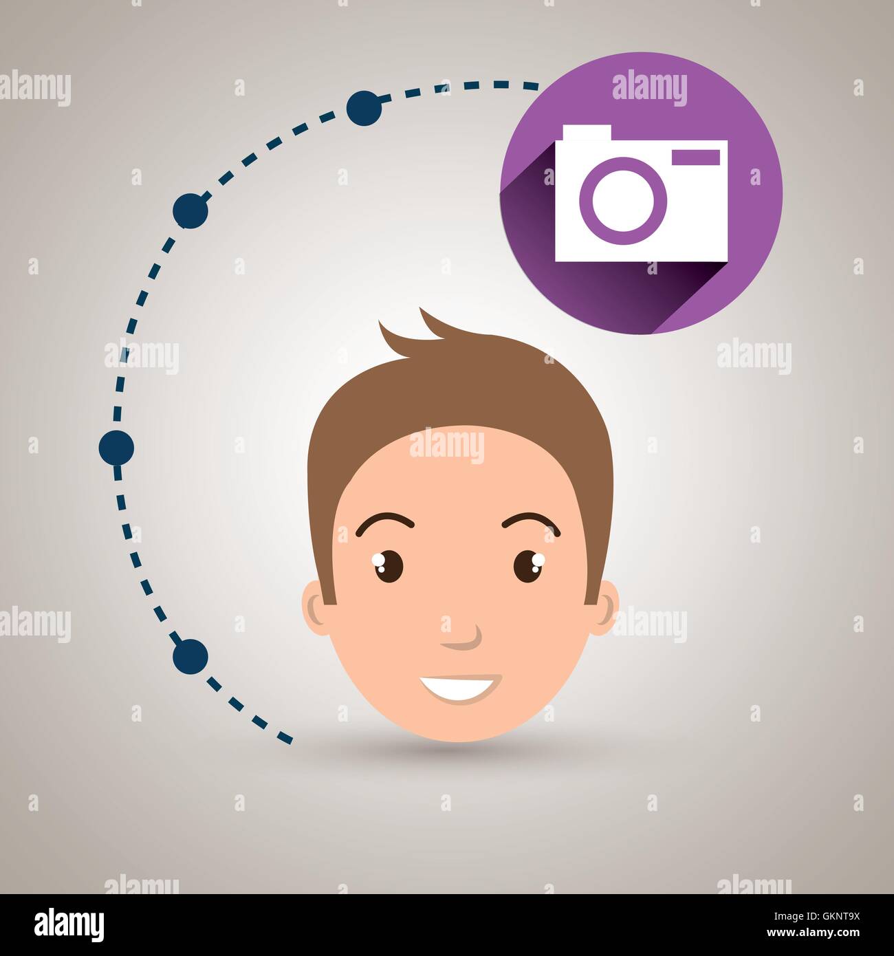 boy connection app icon Stock Vector Image & Art - Alamy