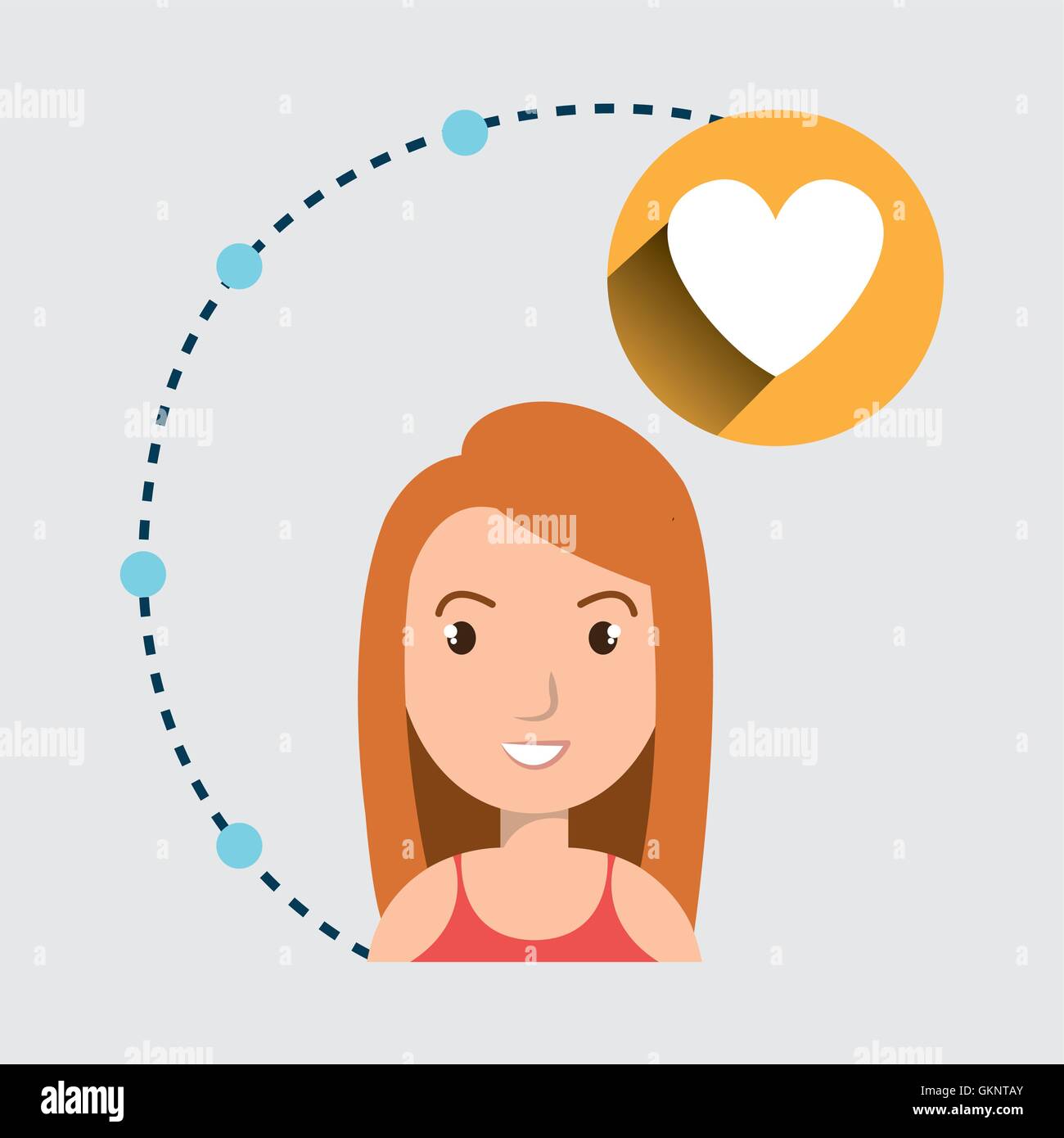 girl connection app icon Stock Vector Image & Art - Alamy