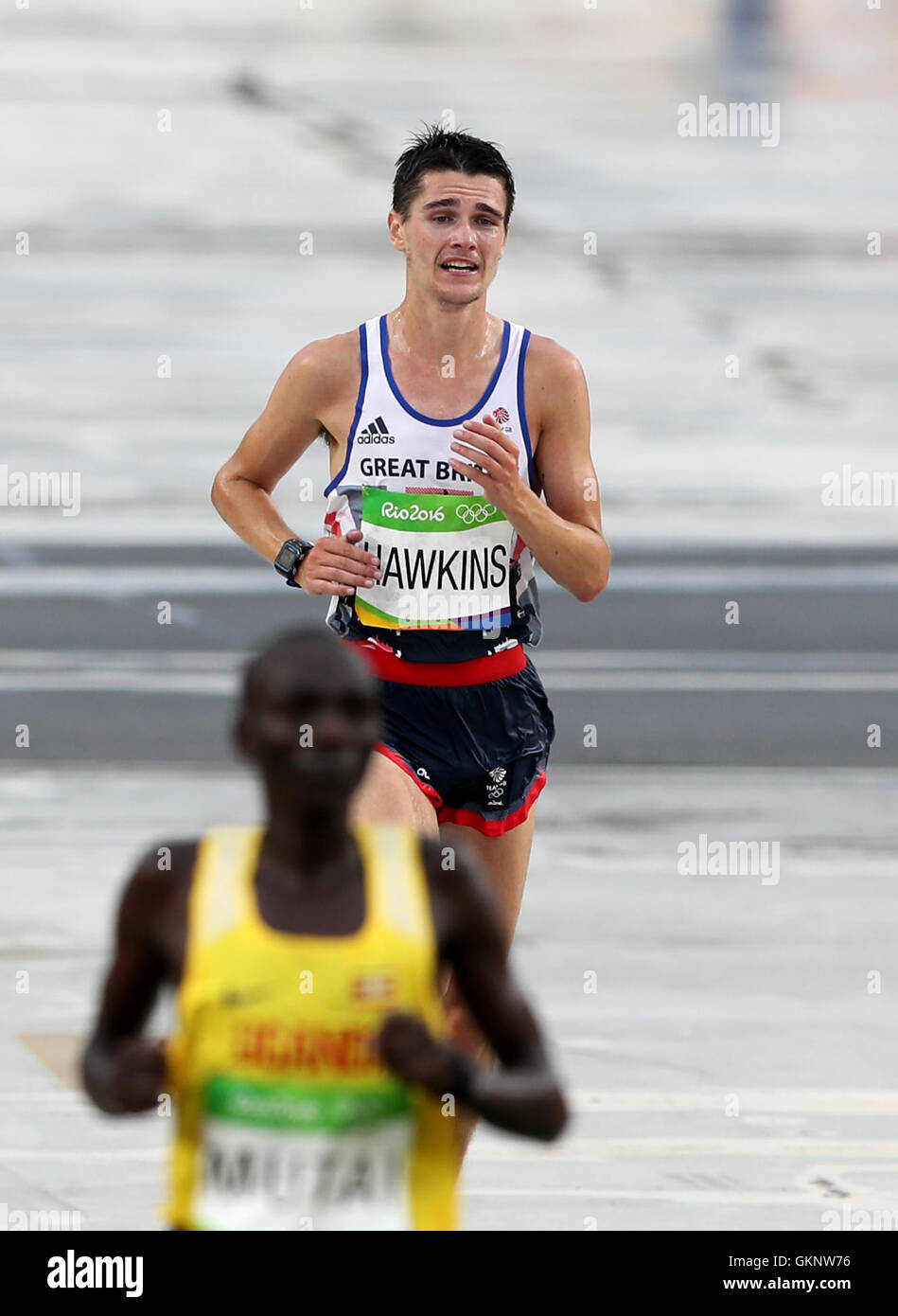 Great Britain's Callum Hawkins competes in the Men's Marathon at the ...