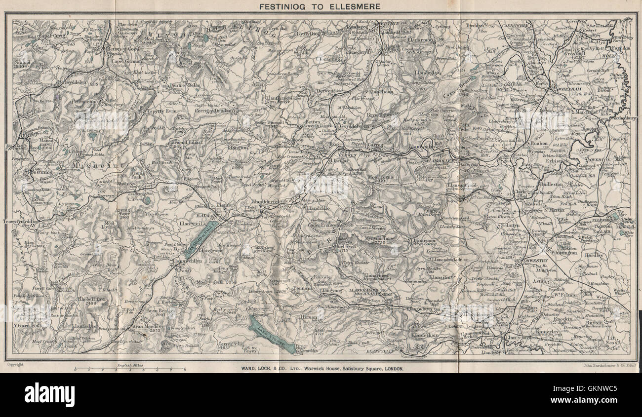 Map of wrexham hi-res stock photography and images - Alamy