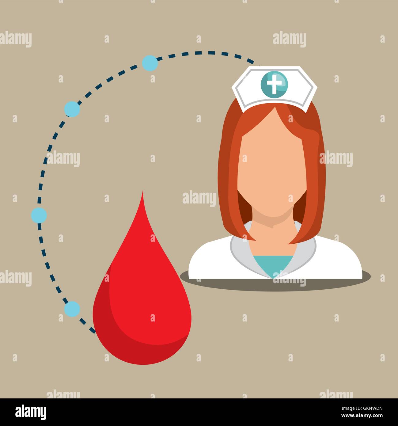 woman medical staff blood Stock Vector Image & Art - Alamy