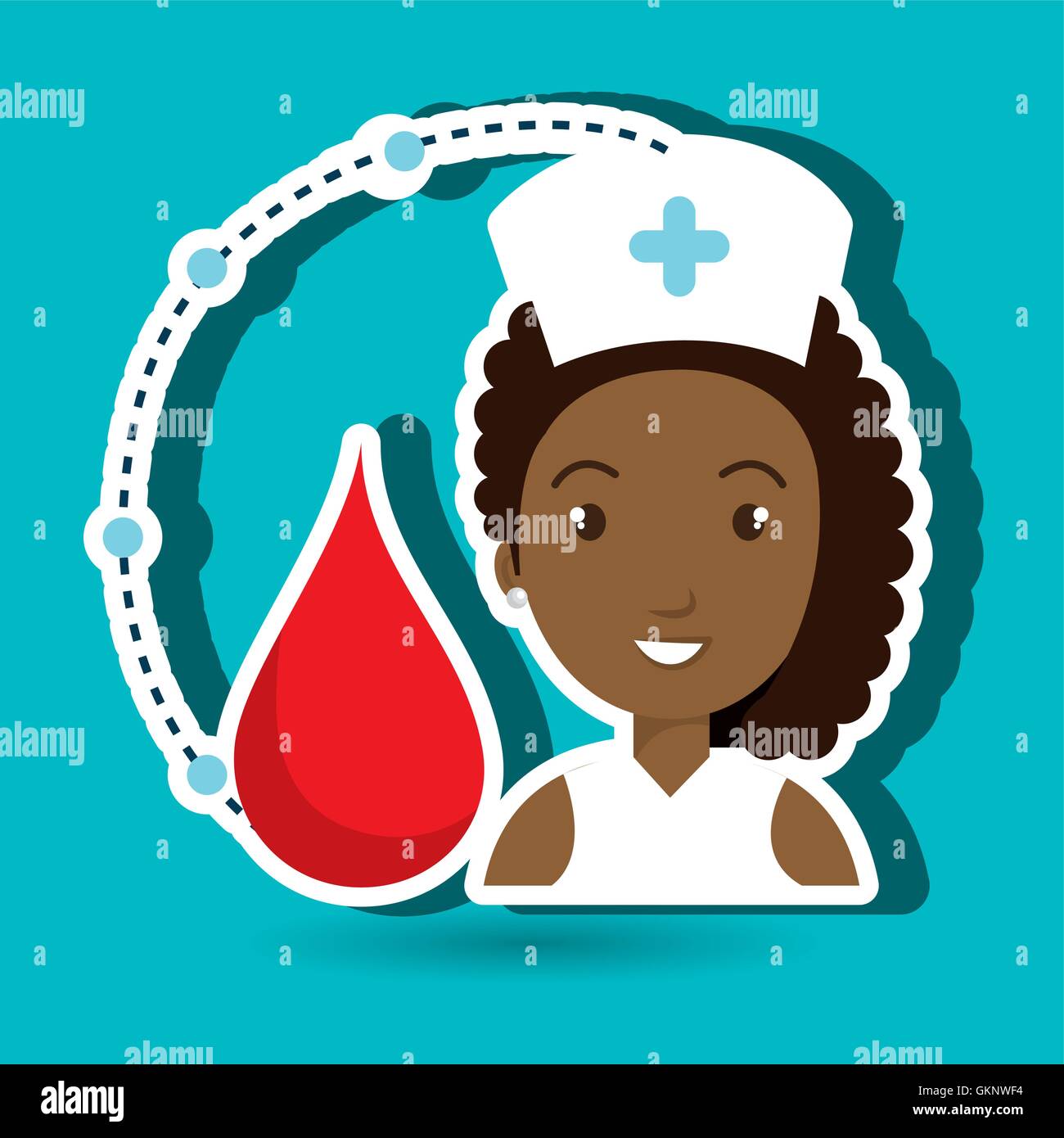 woman medical staff blood Stock Vector Image & Art - Alamy