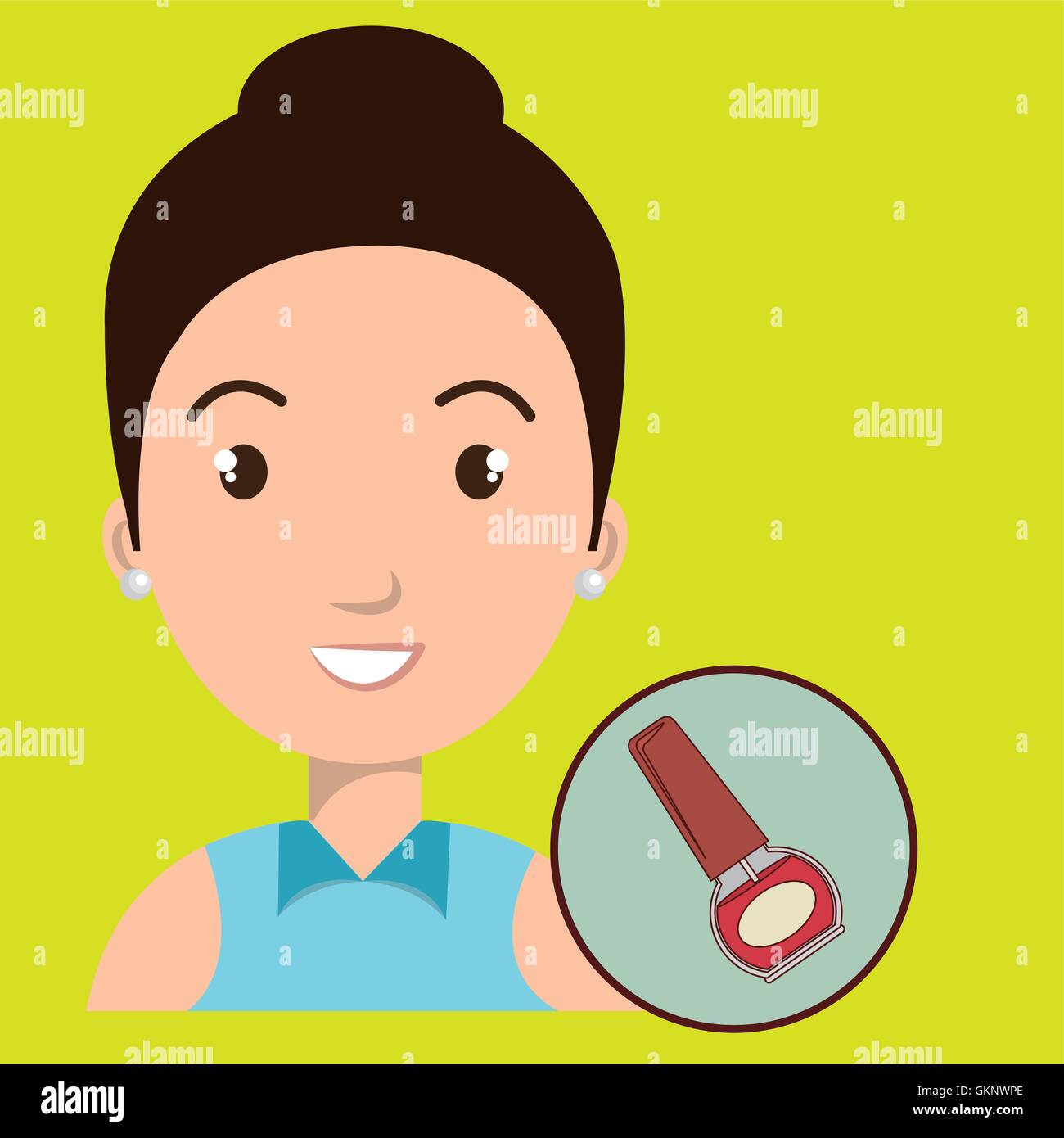 Long woman nail Stock Vector Images - Alamy