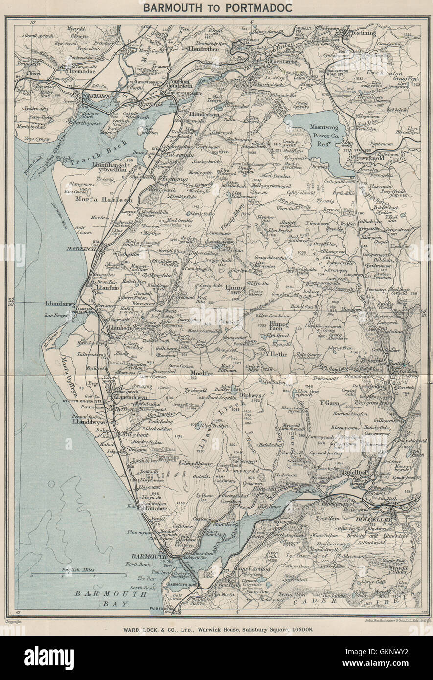 Map of porthmadog hi-res stock photography and images - Alamy